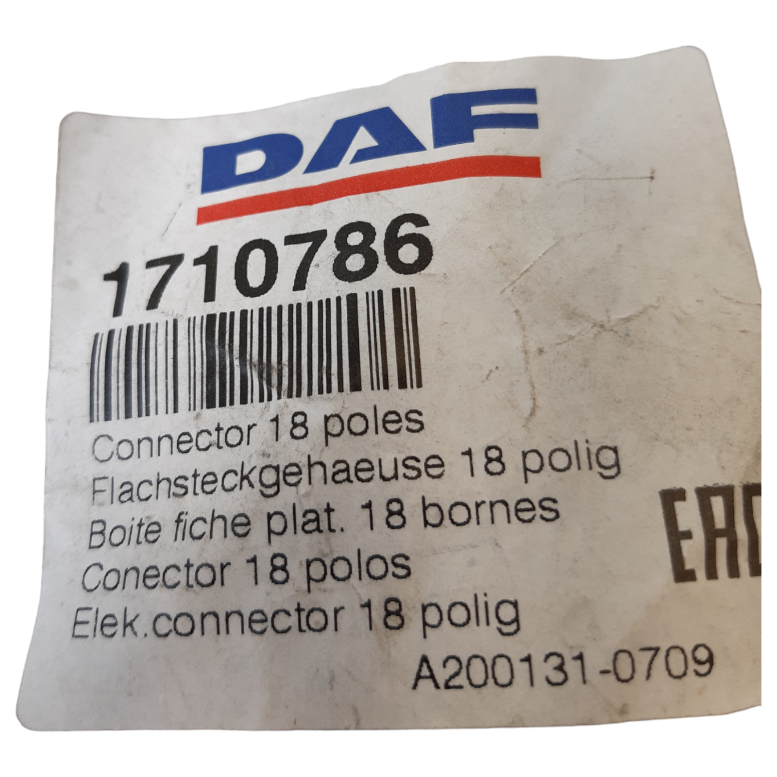Genuine DAF 16-Pin OBD connector 1710786