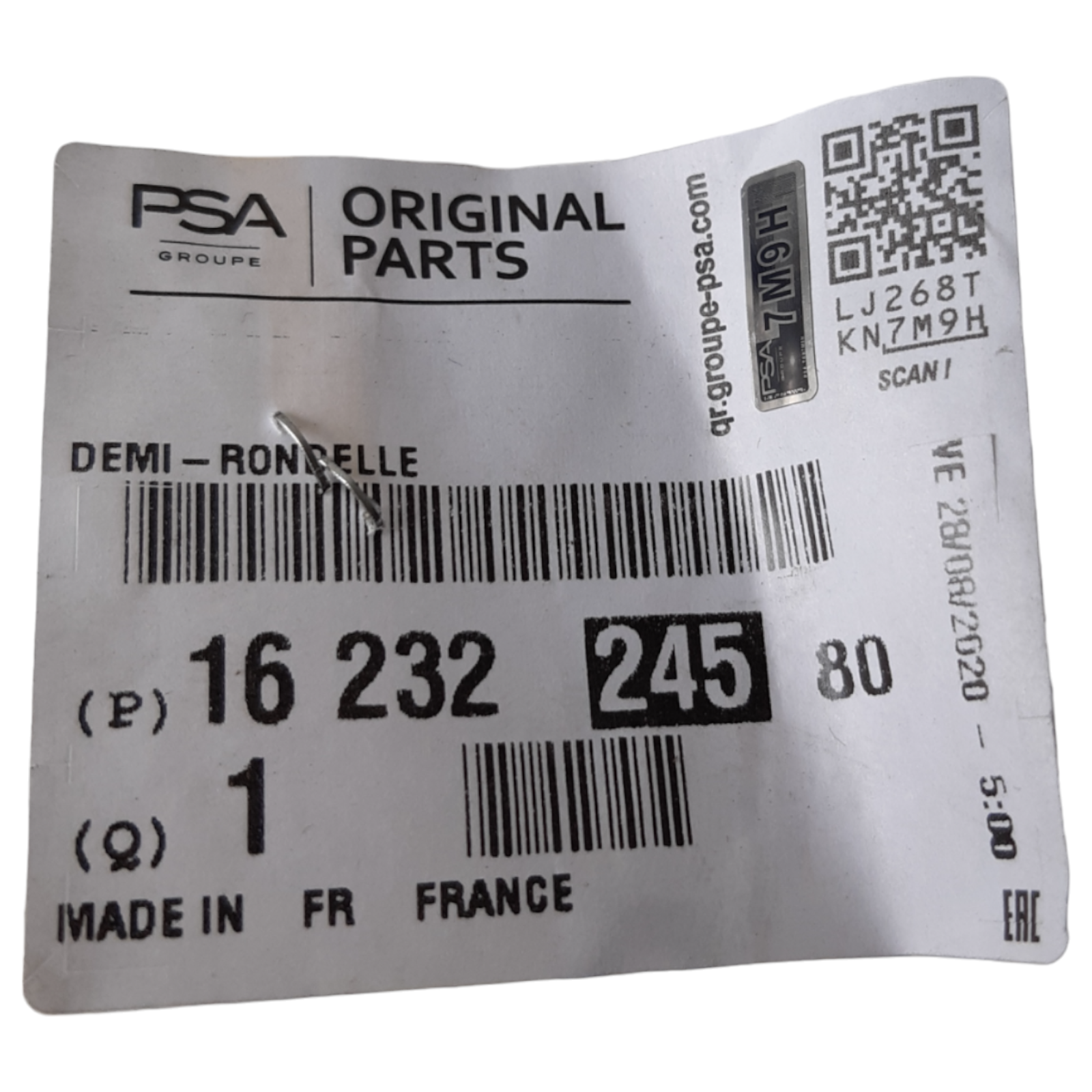 Genuine PSA Citroen C3 Gearbox output shaft half 1623224580 – VIN Requ