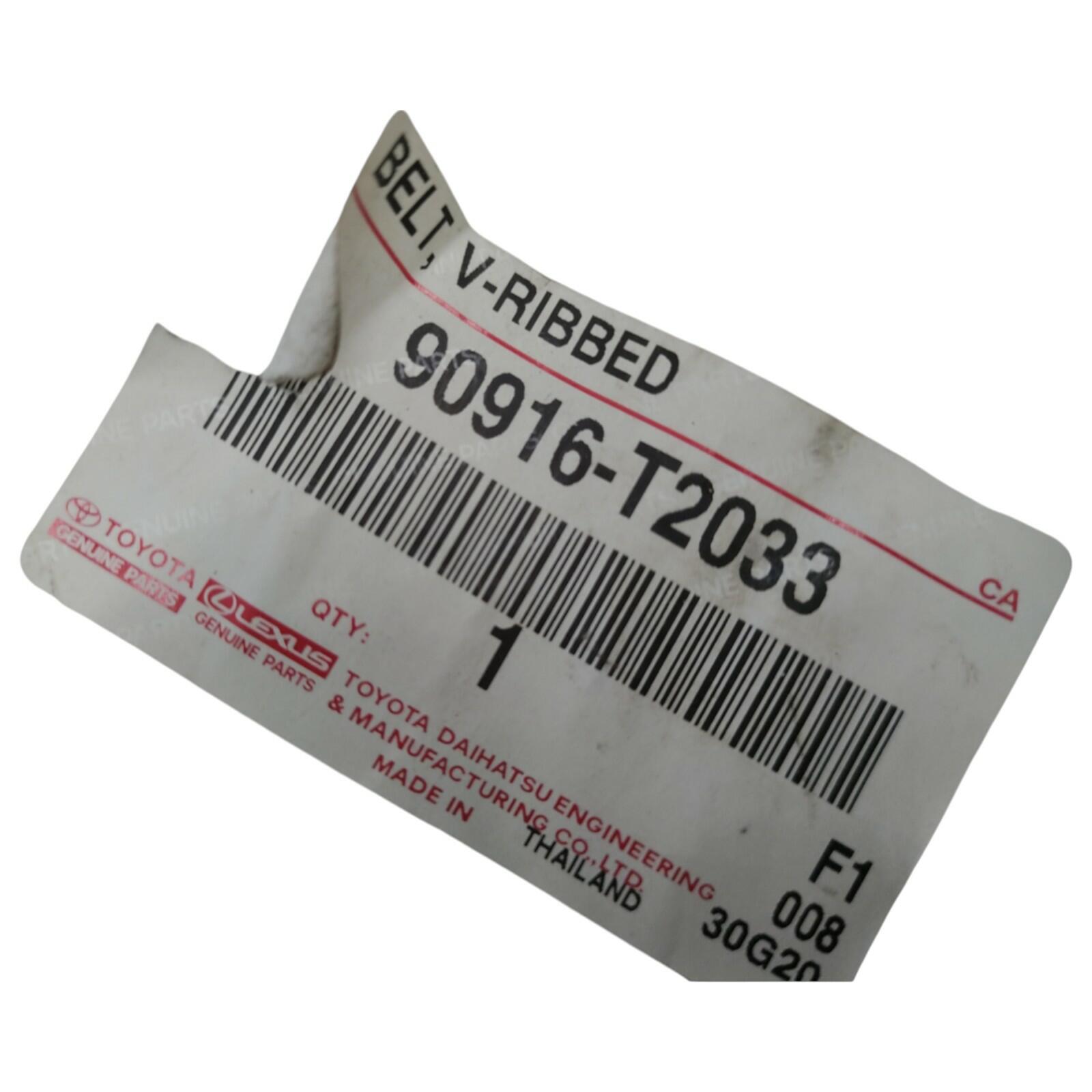 Genuine Toyota 7 Rib Multi V Drive Belt For Toyota 90916T2033 – VIN Re