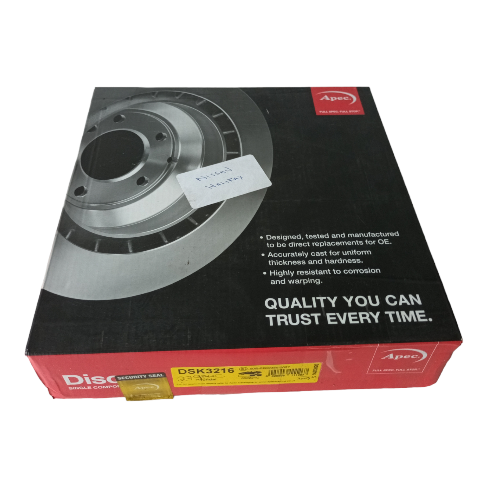 Apec | Rear Brake Disc | DSK3216 | For Hyundai i10 | GFN Parts