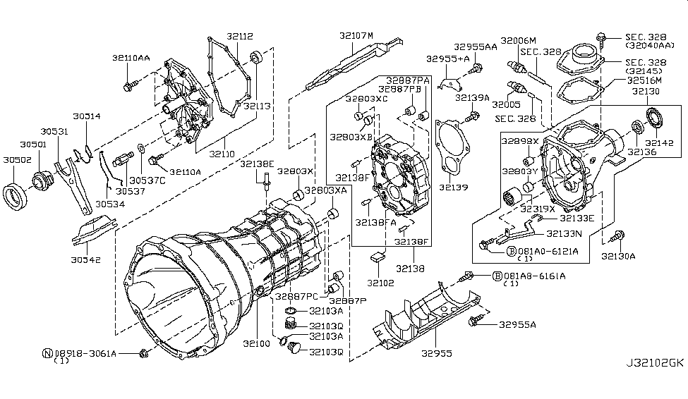 Nissan Clutch Release Bearing 3050269F1A