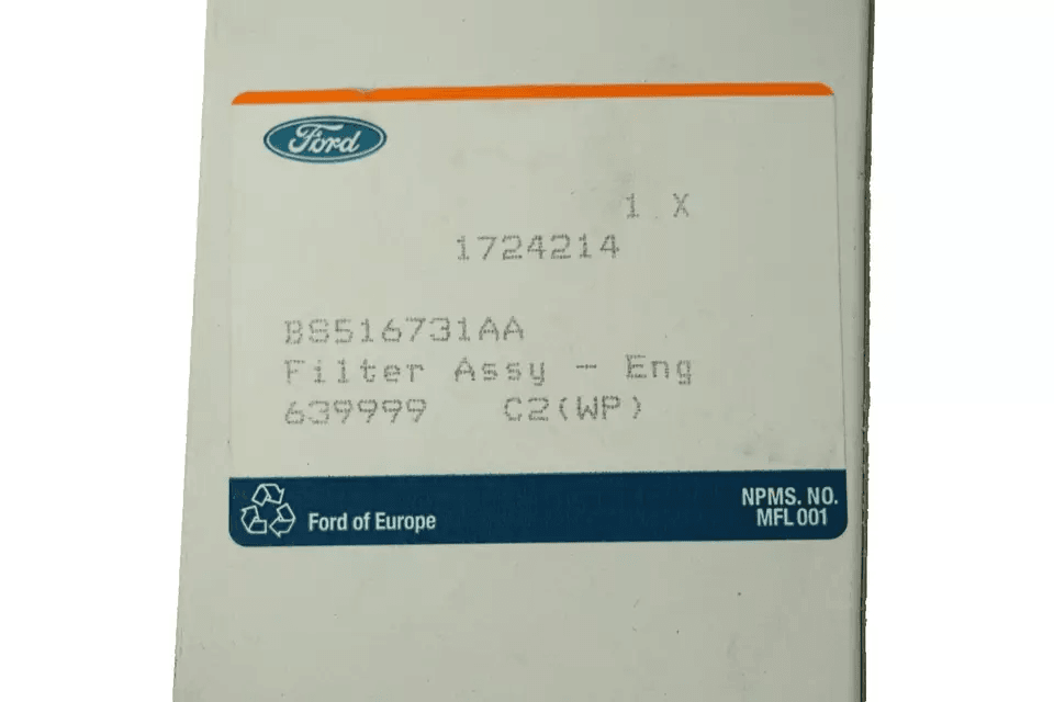 Ford Ka CCU | Oil Filter Element | 1724214 | GFN Parts