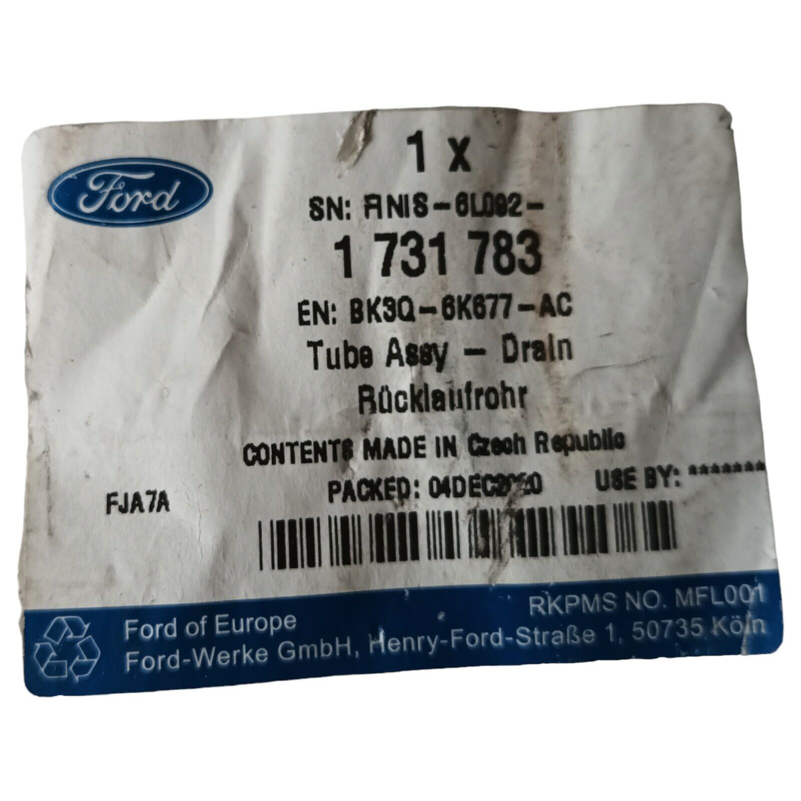 Genuine Ford Transit (TTG) Drain tube assembly 1731783 - 1731783