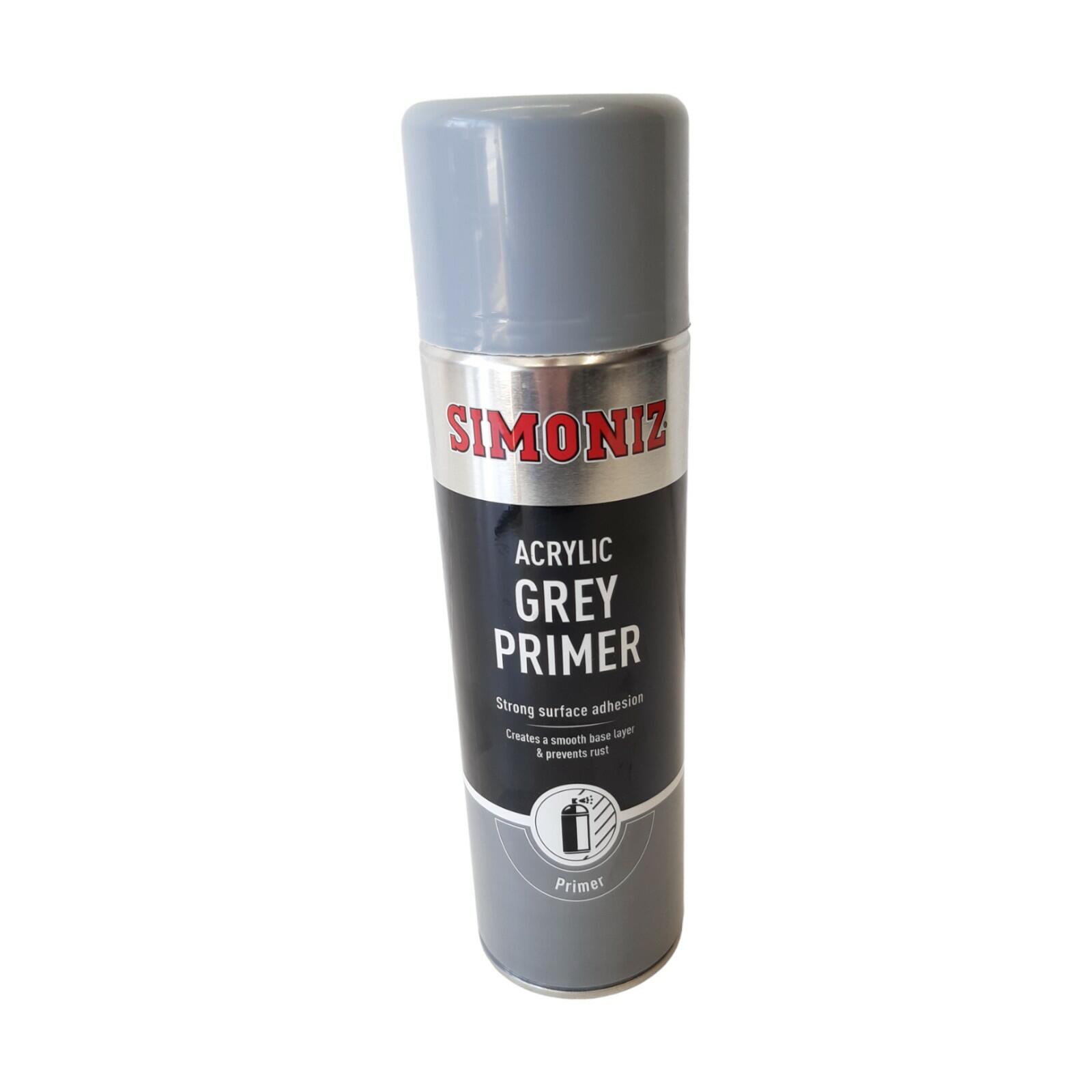 Simoniz Acrylic Grey Primer 500 ml Spray Can SIMP11D