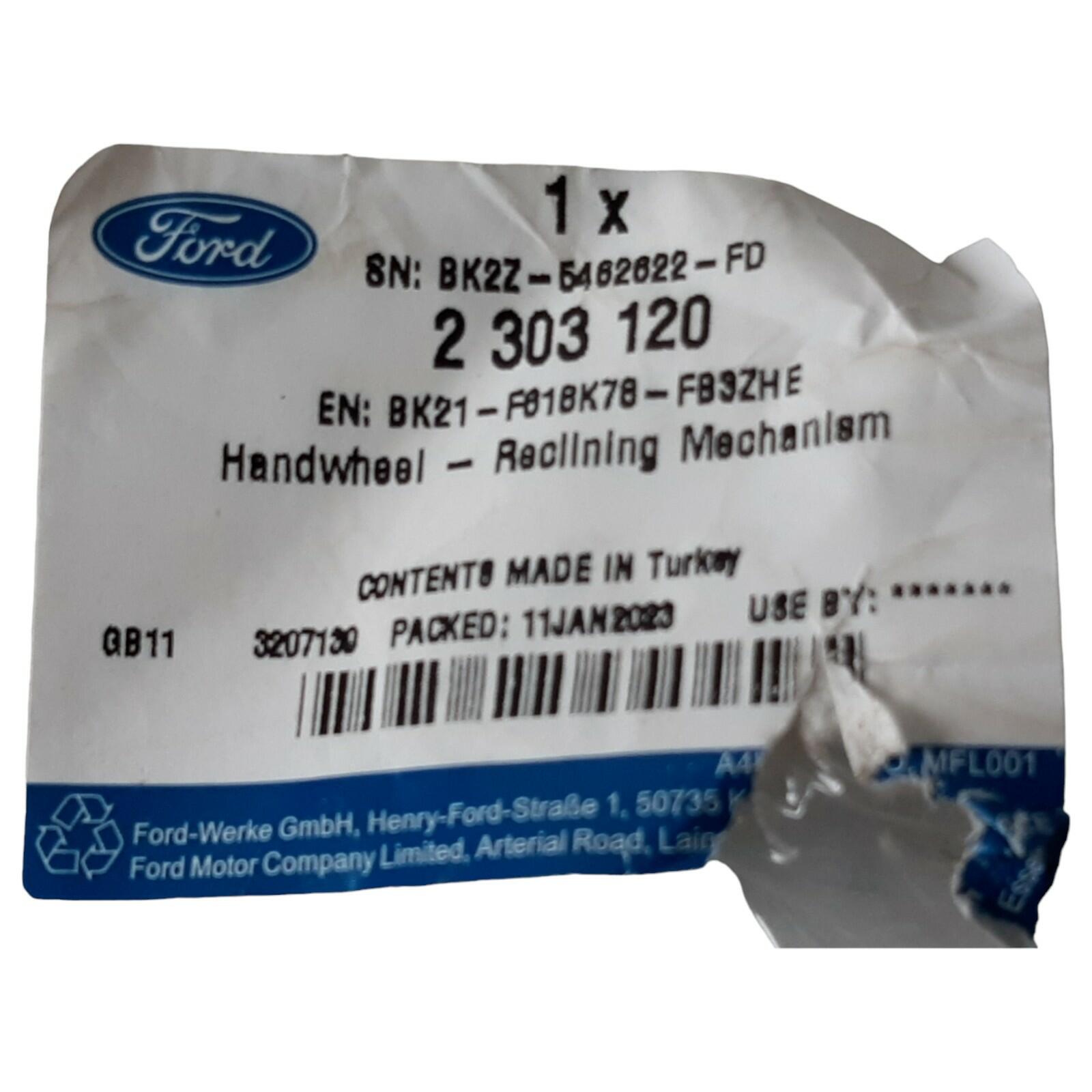Genuine Ford Transit (TTG) Transit Custom (TTF) Seat reclining wheel ...