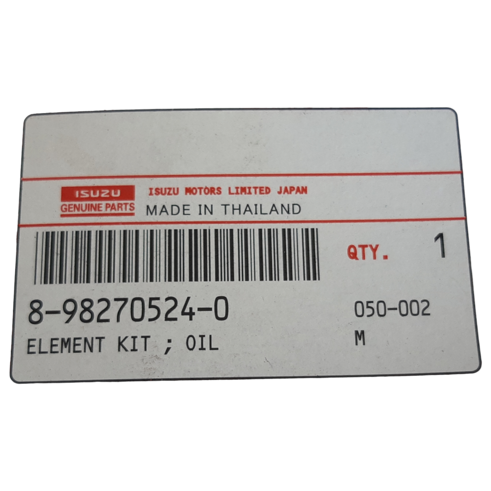Genuine Isuzu D-MAX Oil filter 8982705240