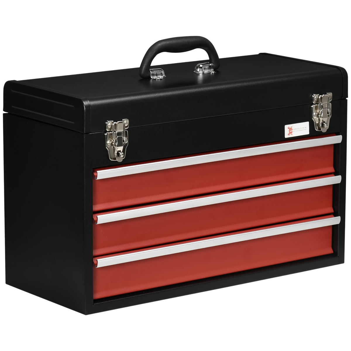 3 Drawer Tool Chest Lockable Tool Box w/ Ball Bearing Runners ...