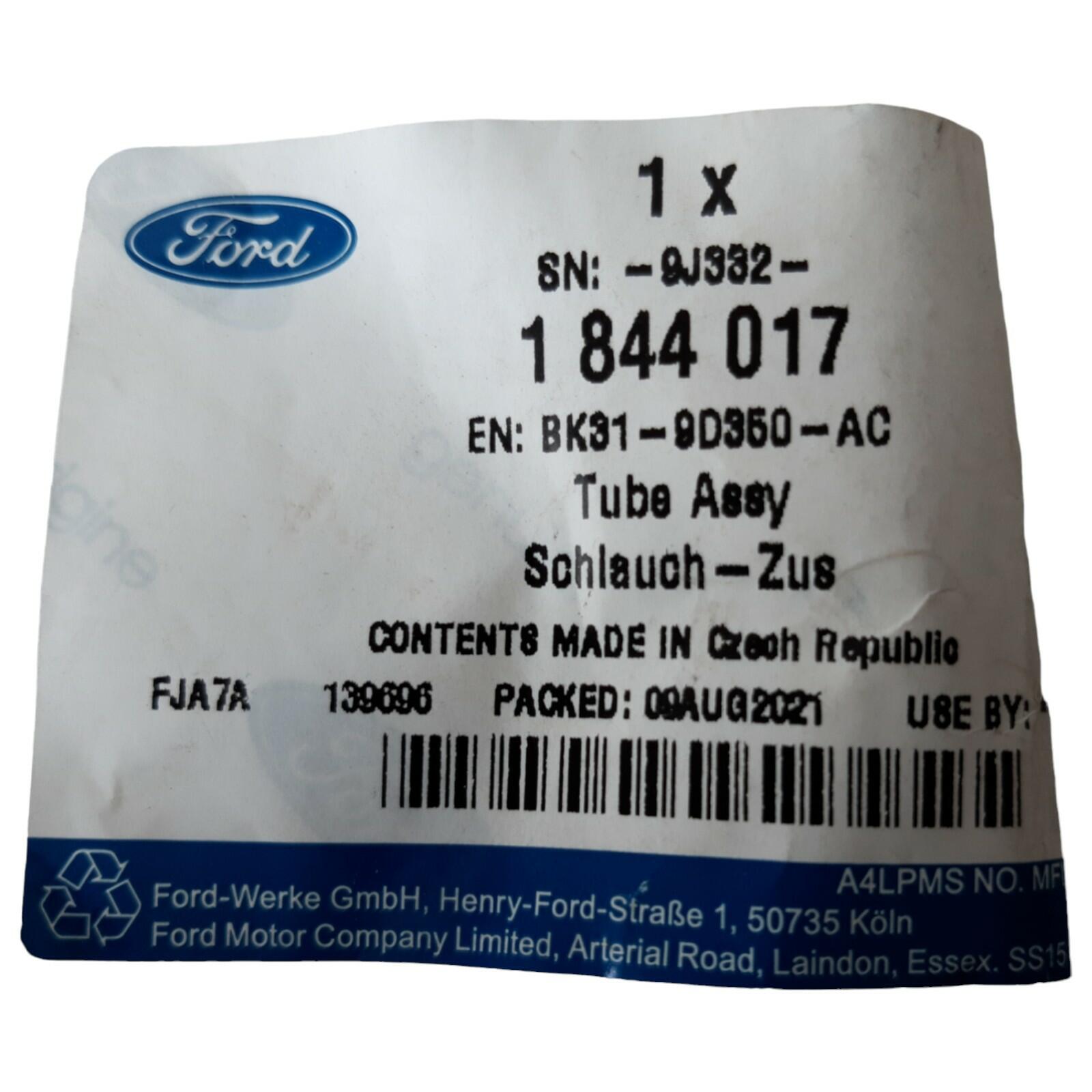 Genuine Ford Tube Assembly New genuine Ford part 1844017 – VIN Require