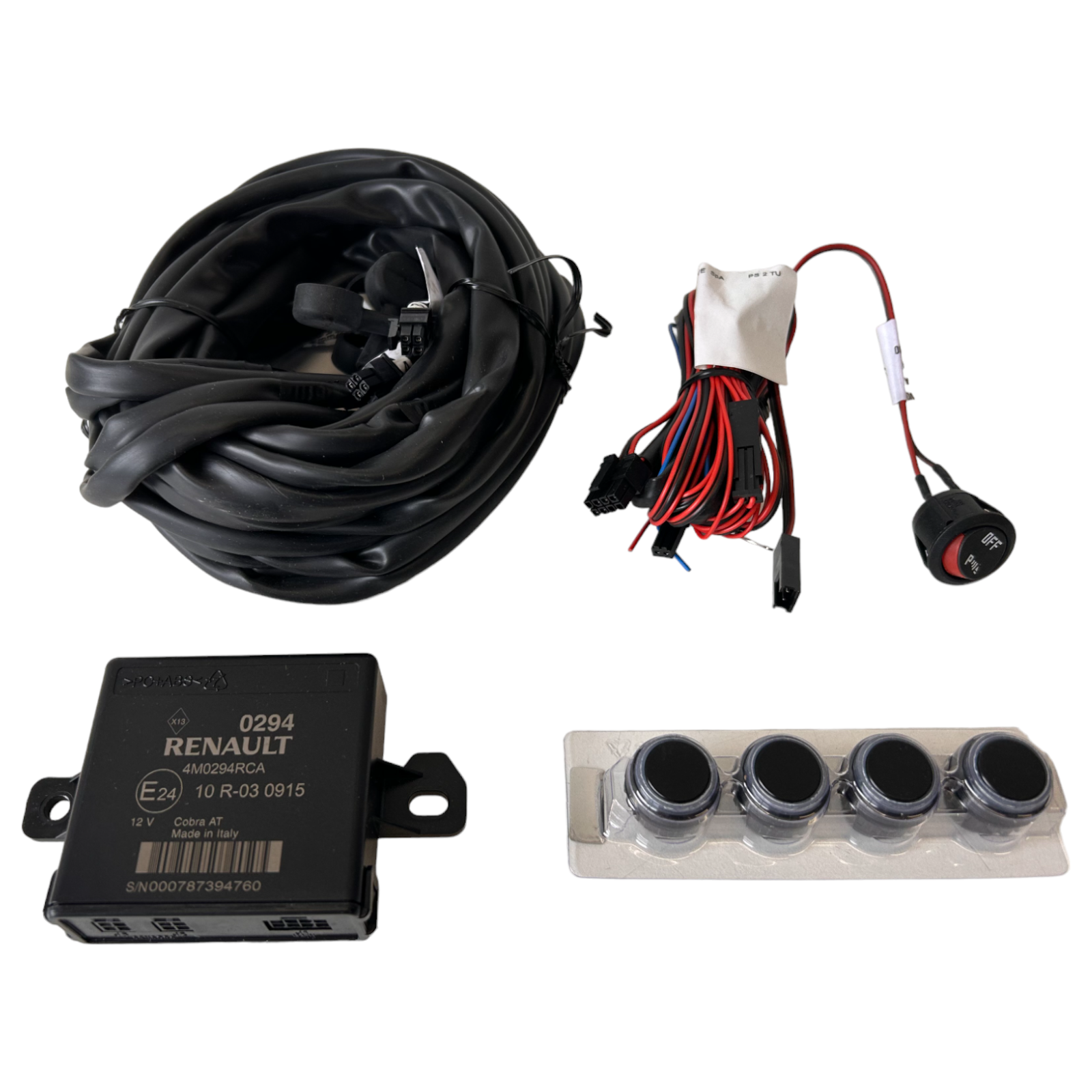 Genuine Renault Kadjar (HFE) Rear parking sensor kit 8201537455