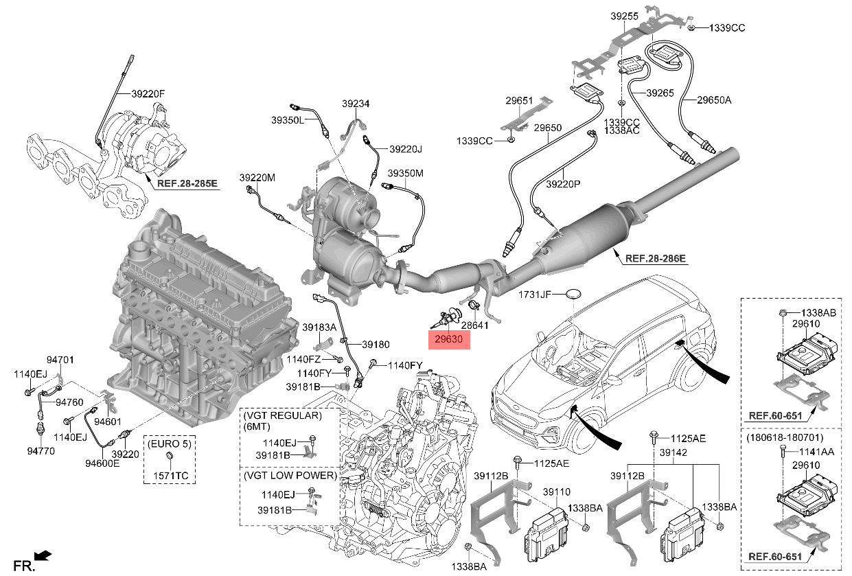 Kia Sportage | Urea Dosing Nozzle Assembly | 296302U000 | GFN Parts