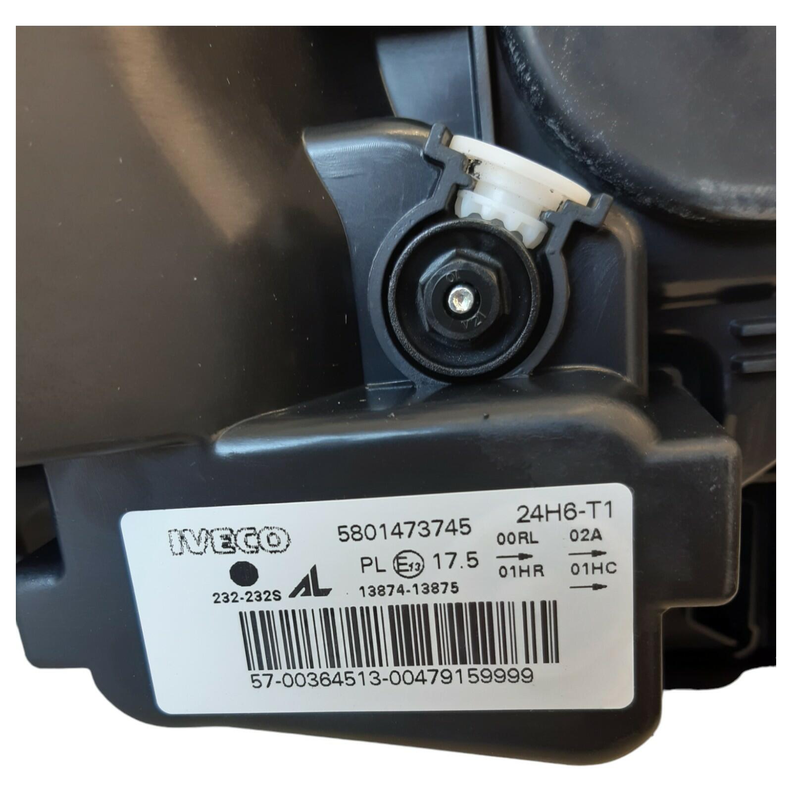 Genuine Iveco Daily LH NS Headlight assembly (RHD) 5801473745