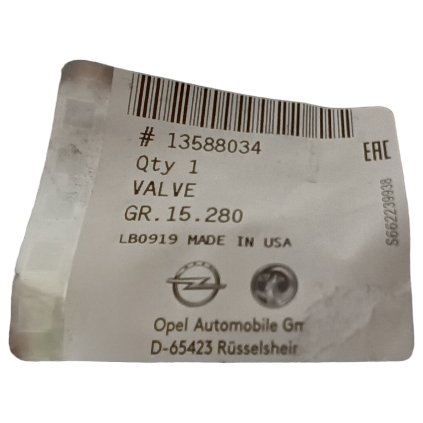 Vauxhall | Rear End Ventilator | 13588034 | GFN Parts