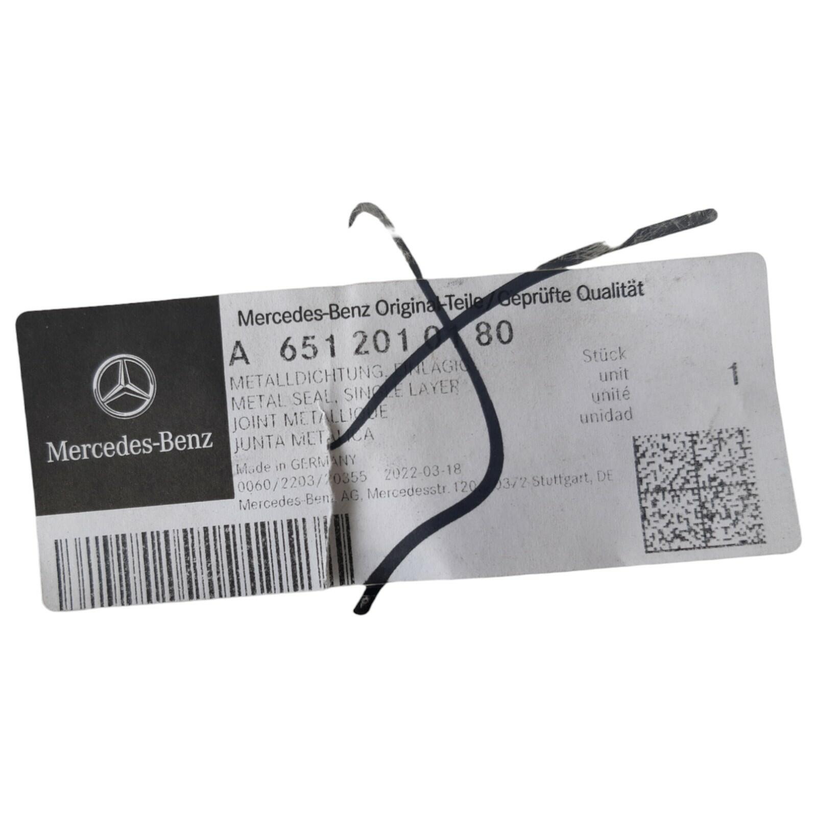 Genuine Mercedes Sprinter 906 Water pump gasket (metal) A6512010180