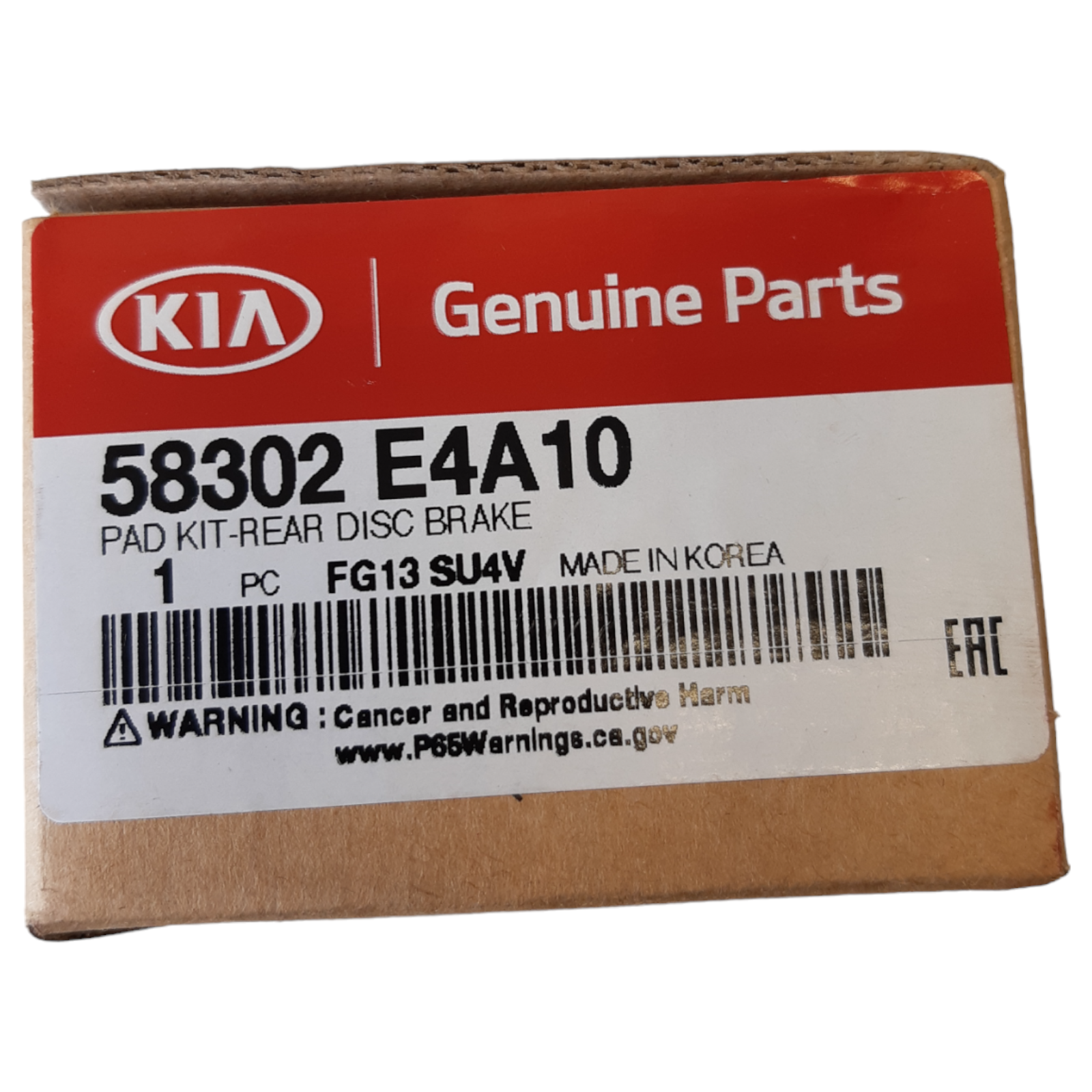 Kia Soul EV | Rear Disc Brake Pad Kit | 58302E4A10 | GFN Parts