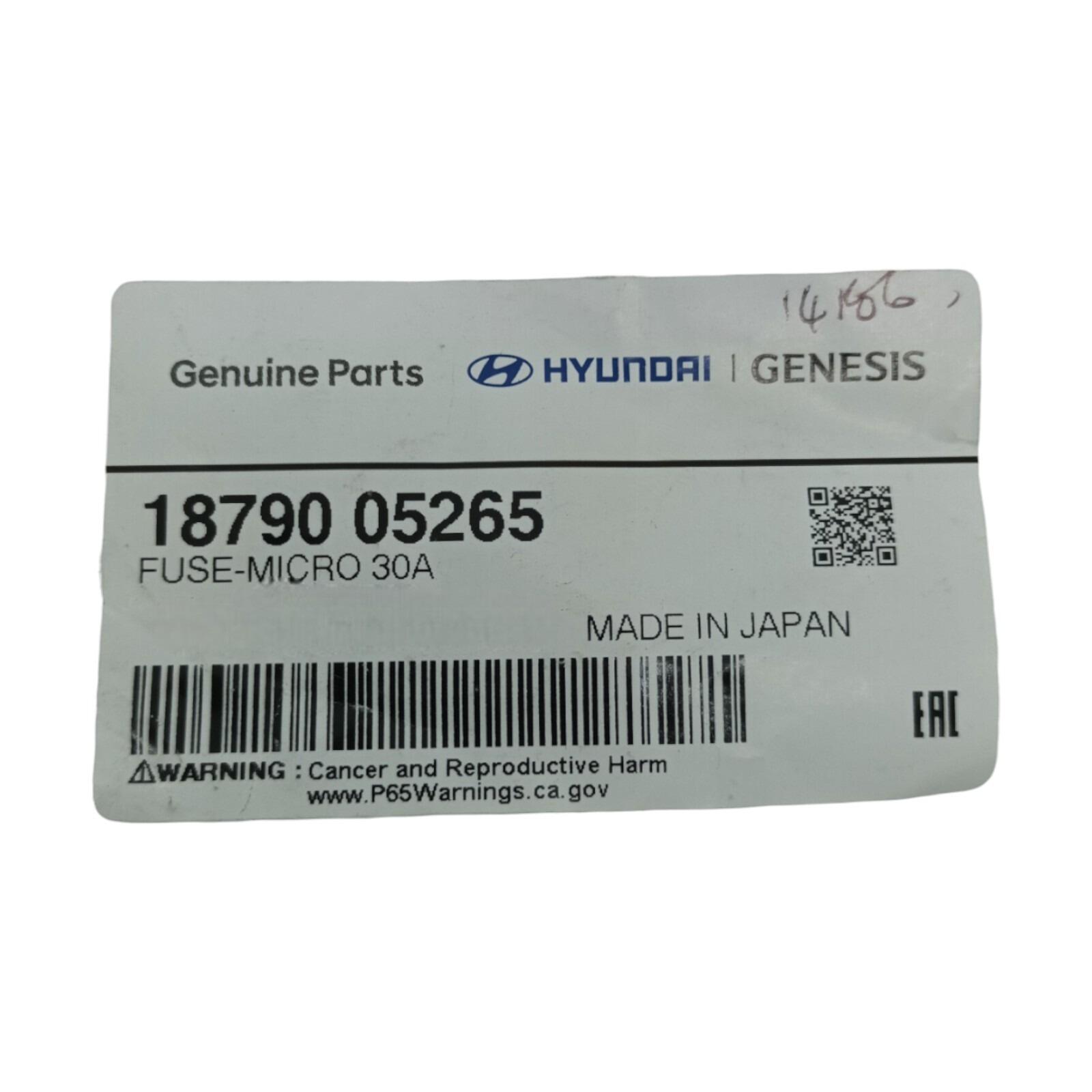 Genuine Hyundai / KIA 30A Micro fuse 1879005265