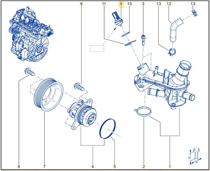 Genuine Renault Brand New Genuine Renault Thermostat 8201722455 – VIN