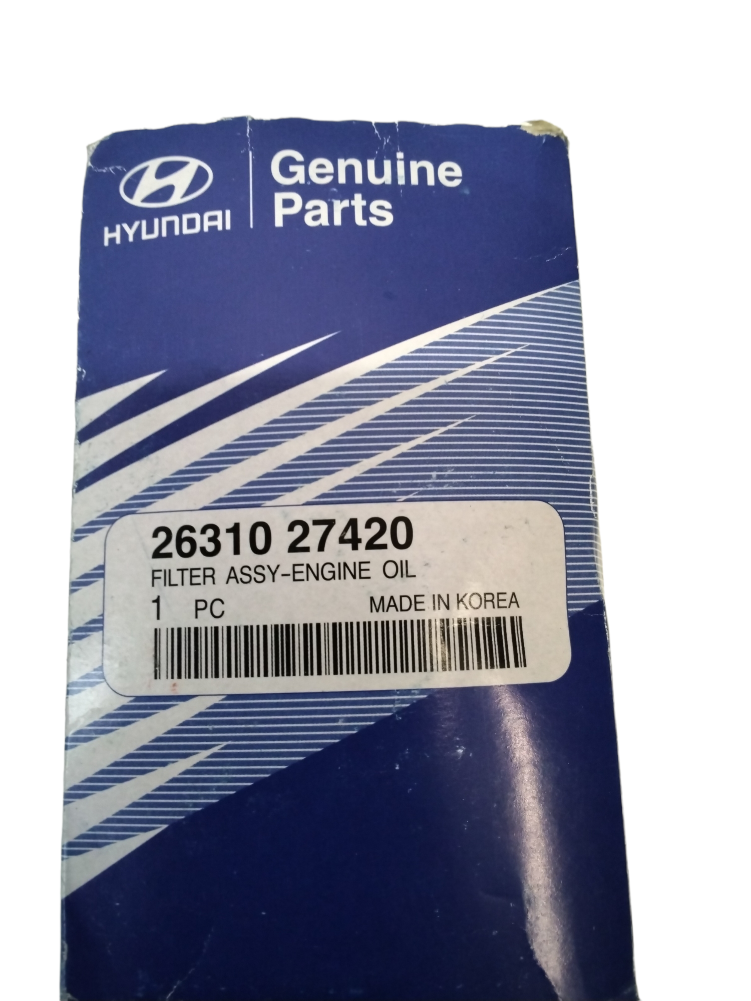 Genuine Hyundai Oil Filter 2631027420 – VIN Required