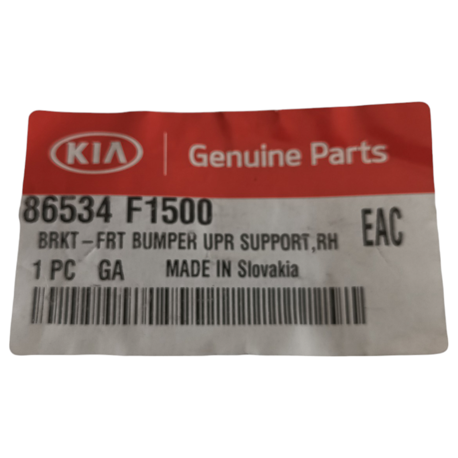 Kia Sportage | RH Upper Front Bumper Support Bracket | 86534F1500 | GFN ...