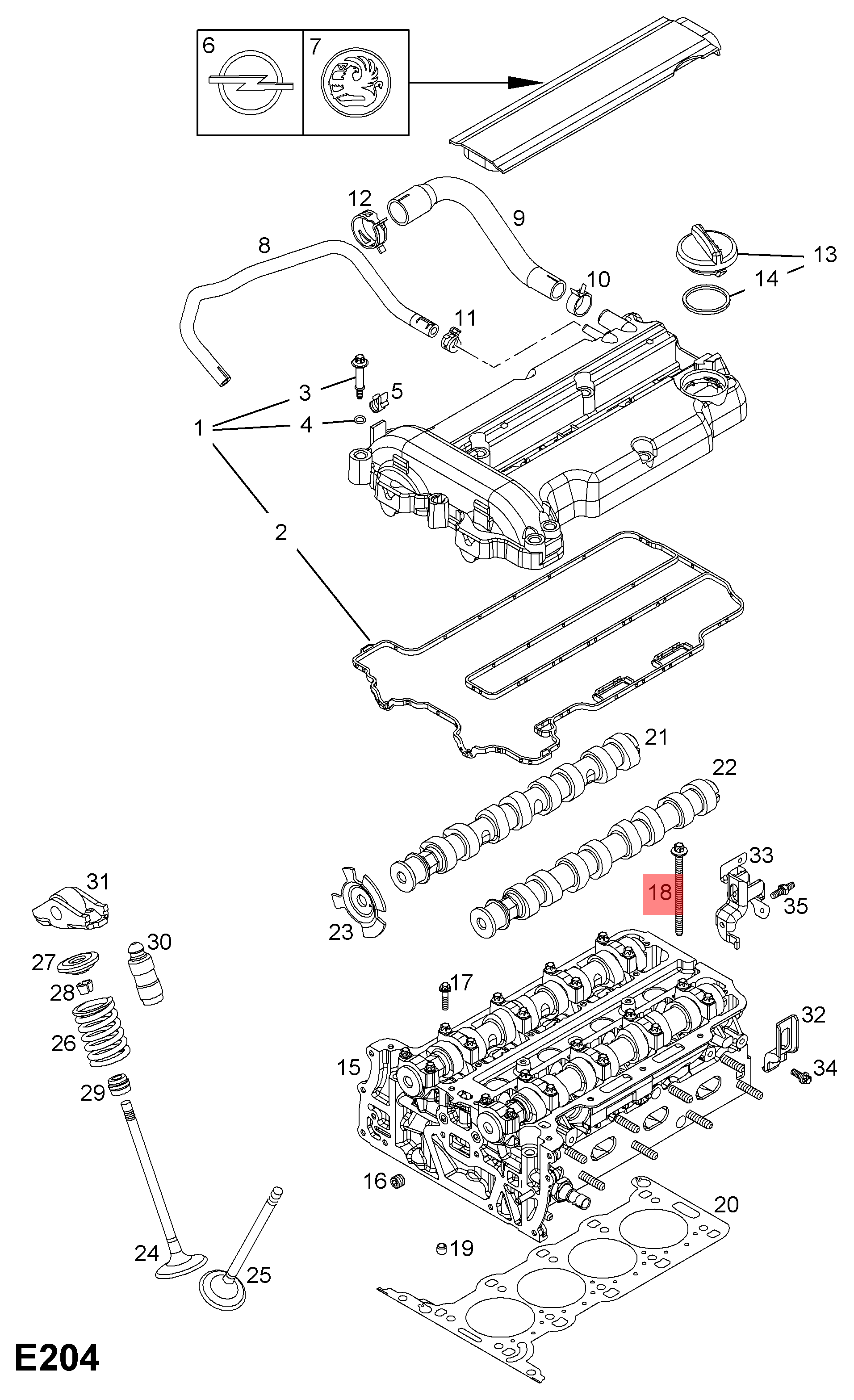 Vauxhall | Cylinder Head Torx Screw | 24454151 | GFN Parts