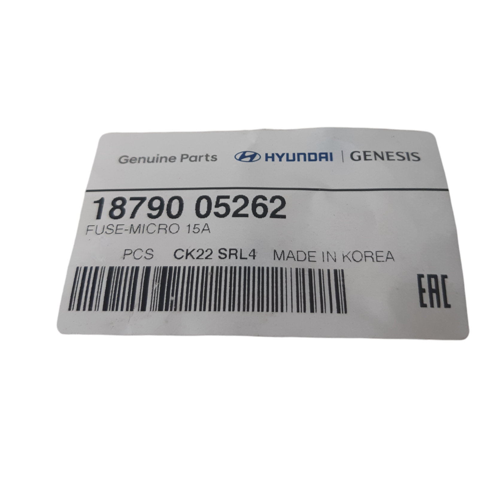 Genuine Hyundai KIA 15A Micro fuse 1879005262