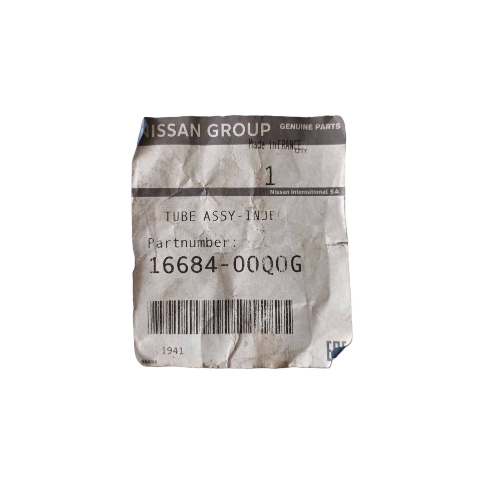 Genuine Nissan Qashqai Mk2 Fuel pipe 1668400Q0G