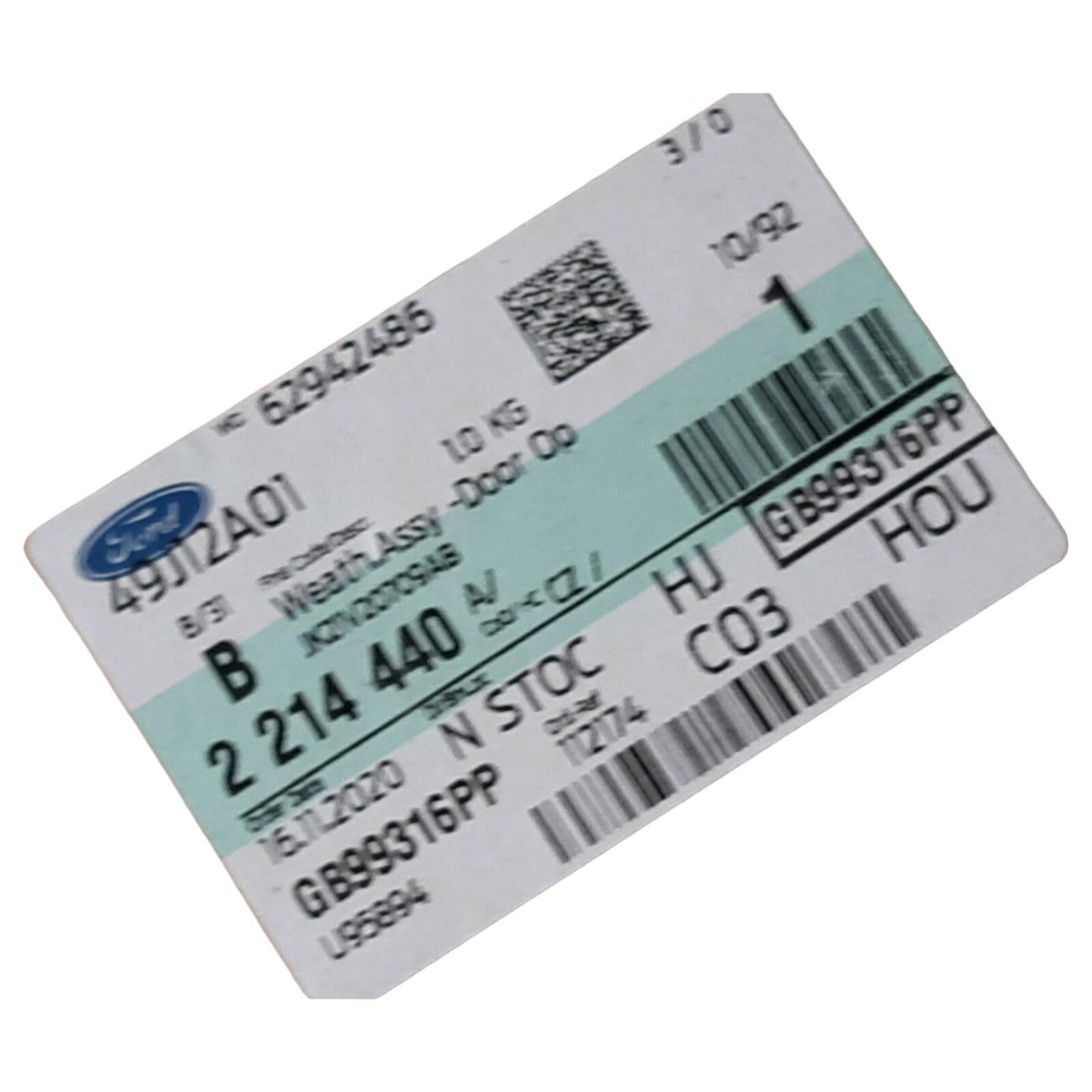 Genuine Ford Transit Custom (TTF) LH NS Door weatherstrip 2214440 ...