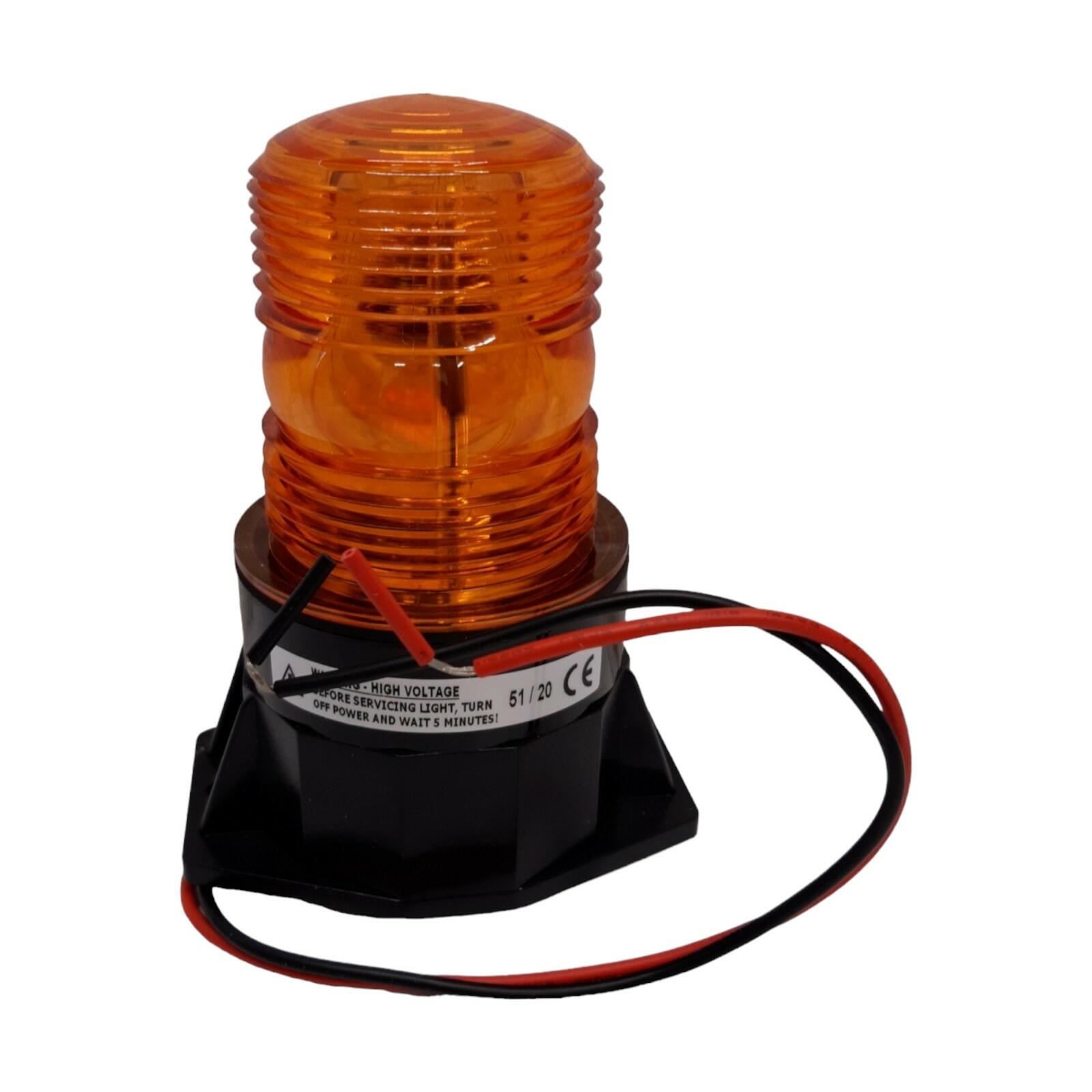 LAP Electrical Limited Light Flashing Single Amber Light 12V 80VDC ...