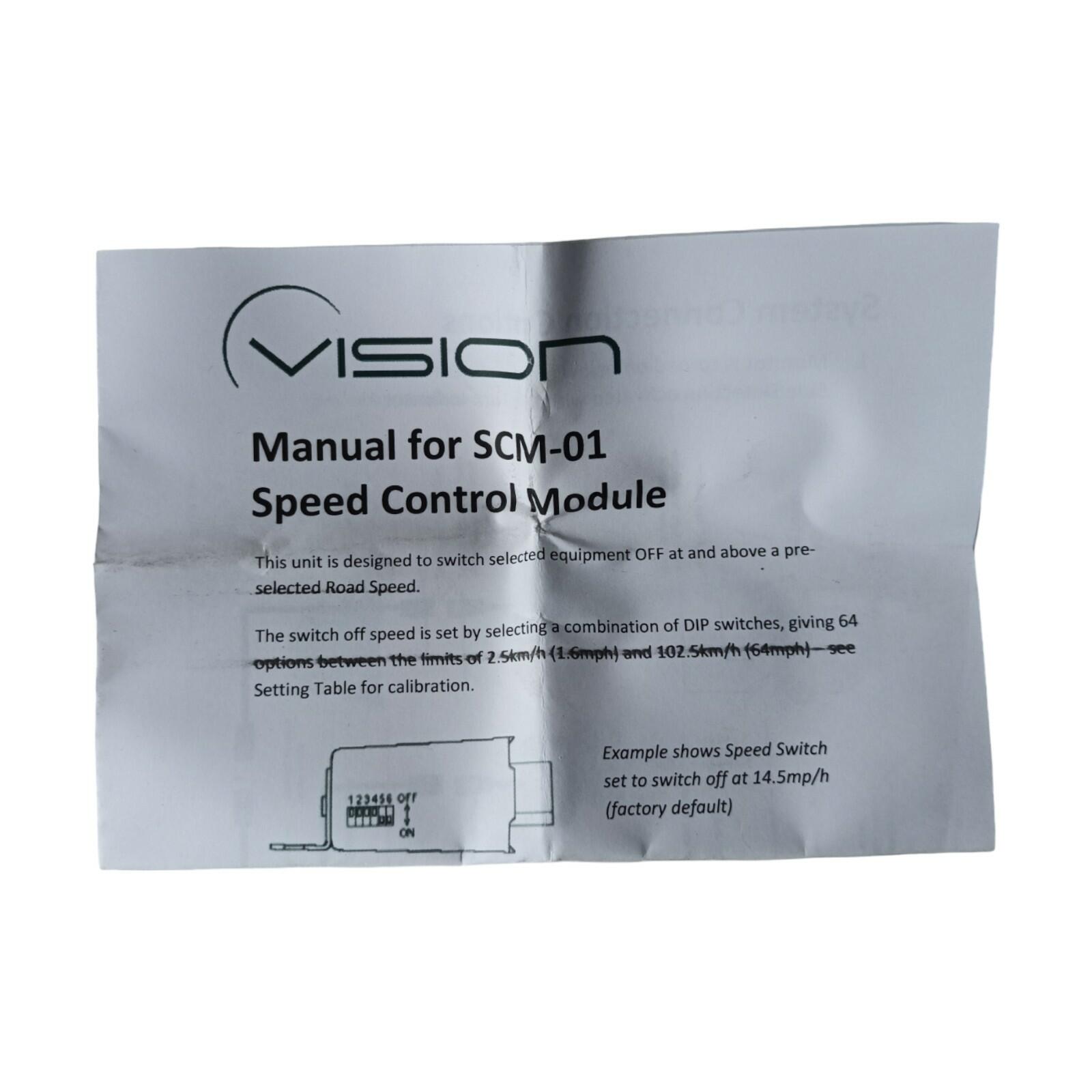 Vision UK Digital speed control module SCM01