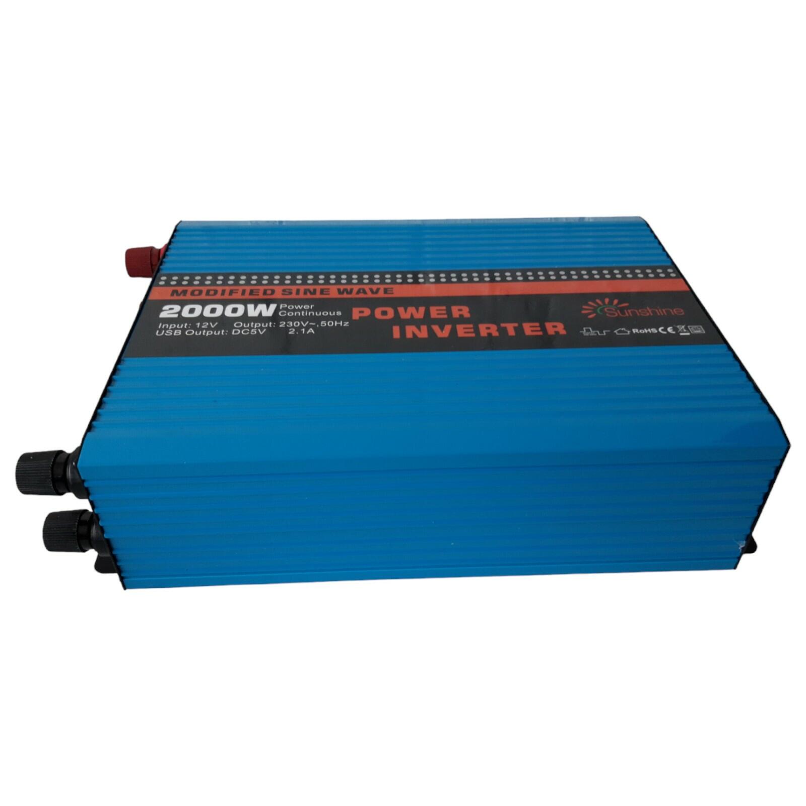 Power Inverter 2000W / 4000W 12V DC 230V AC 50Hz 2000M