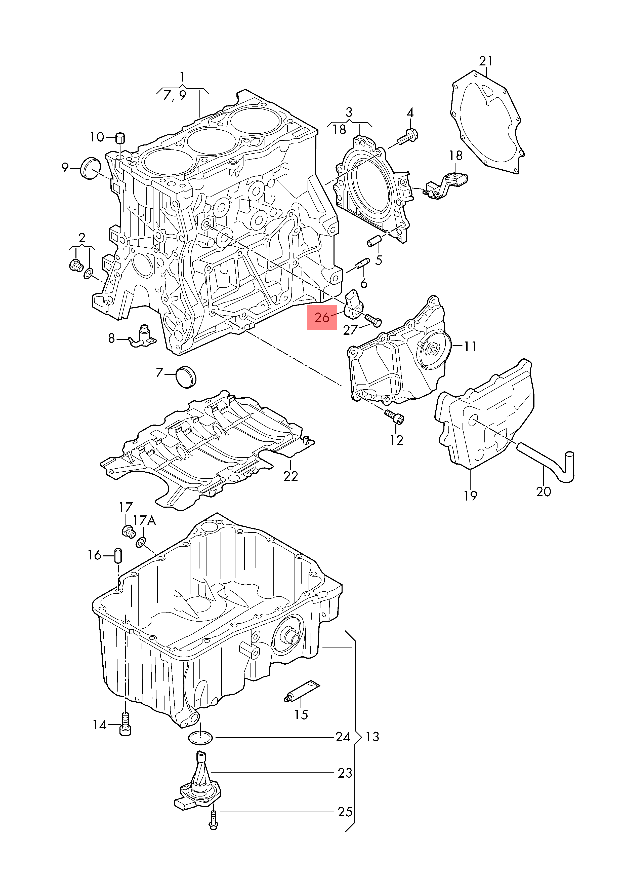 Volkswagen | Knock Sensor Assembly | 030905377D | For Audi / Skoda ...