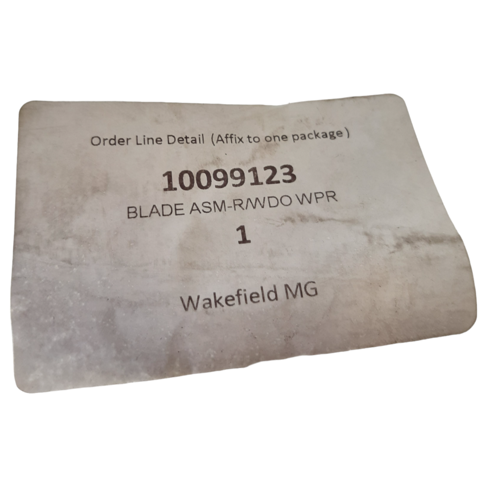 Genuine MG GS Rear wiper blade assembly 10099123