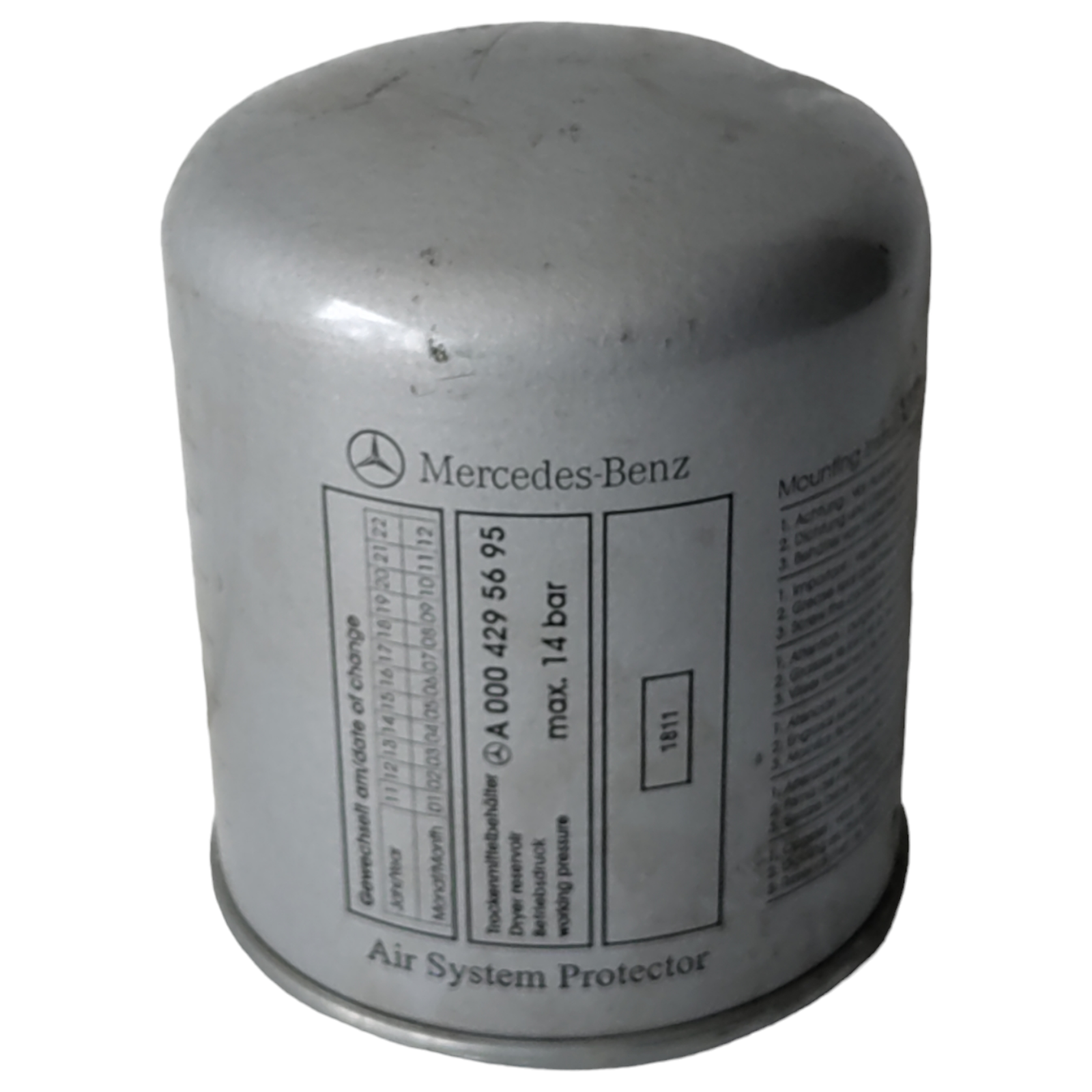 Genuine Mercedes Air dryer cartridge A0004295695
