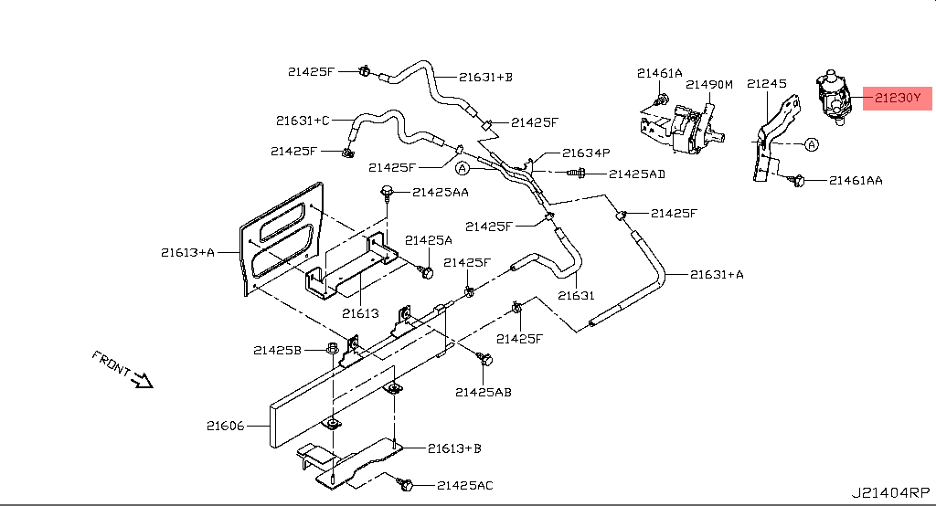 Genuine Nissan Qashqai J11E / X-Trail T32 Thermostat Assembly 2120000Q0F