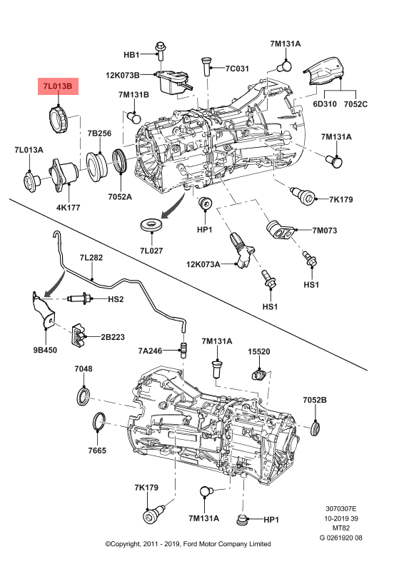 Ford Ranger TKE | Manual Transmission Rear Output Nut | 1713922 | GFN Parts