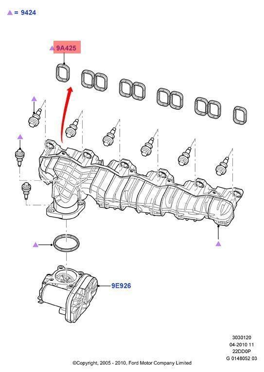 Ford | Inlet Manifold Seal | 1138392 | GFN Parts