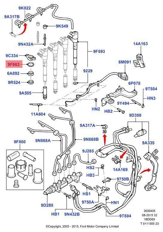 Ford | Fuel Injector Clip | 1364862 | GFN Parts