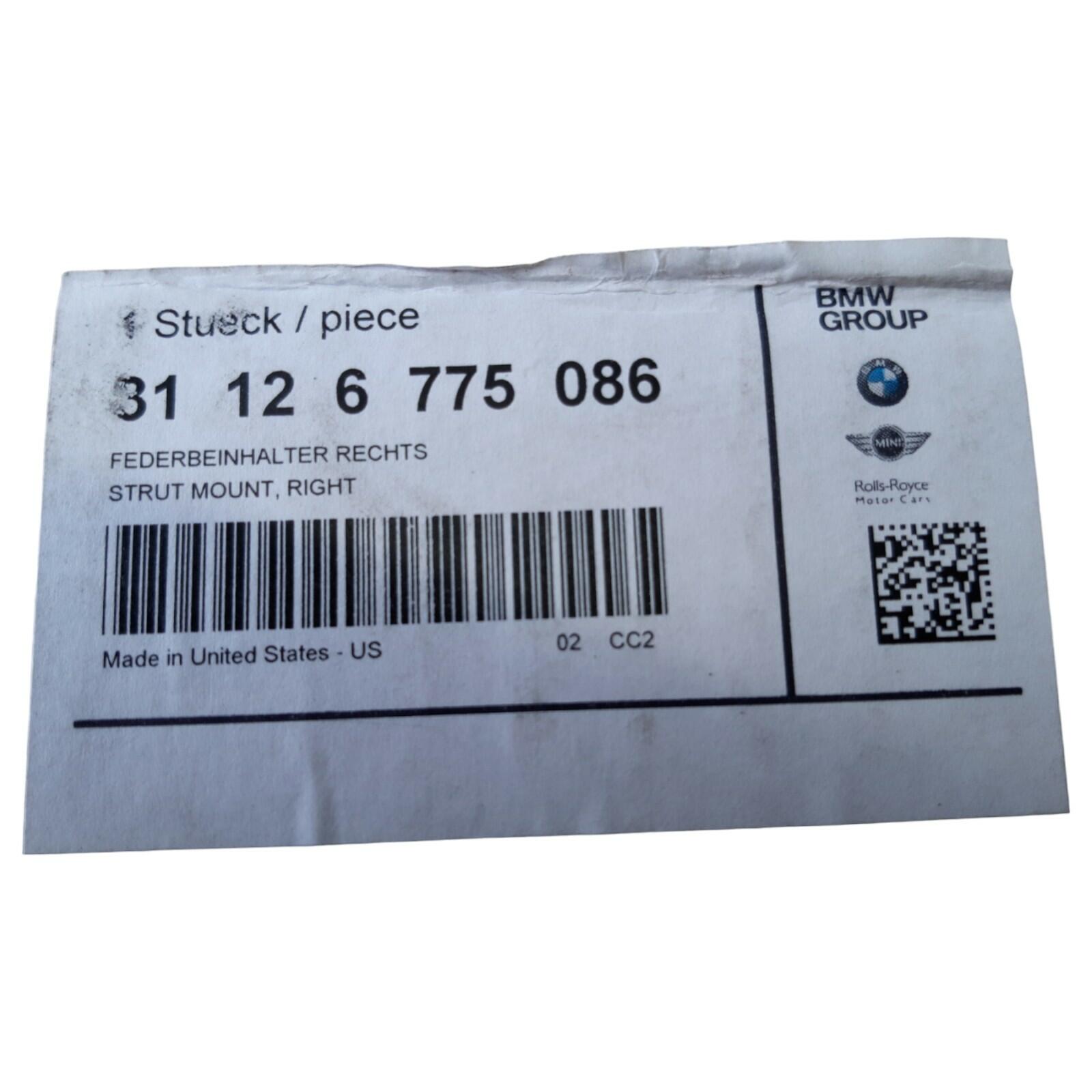 Genuine BMW X5 X6 RH OS strut mount 31126775086