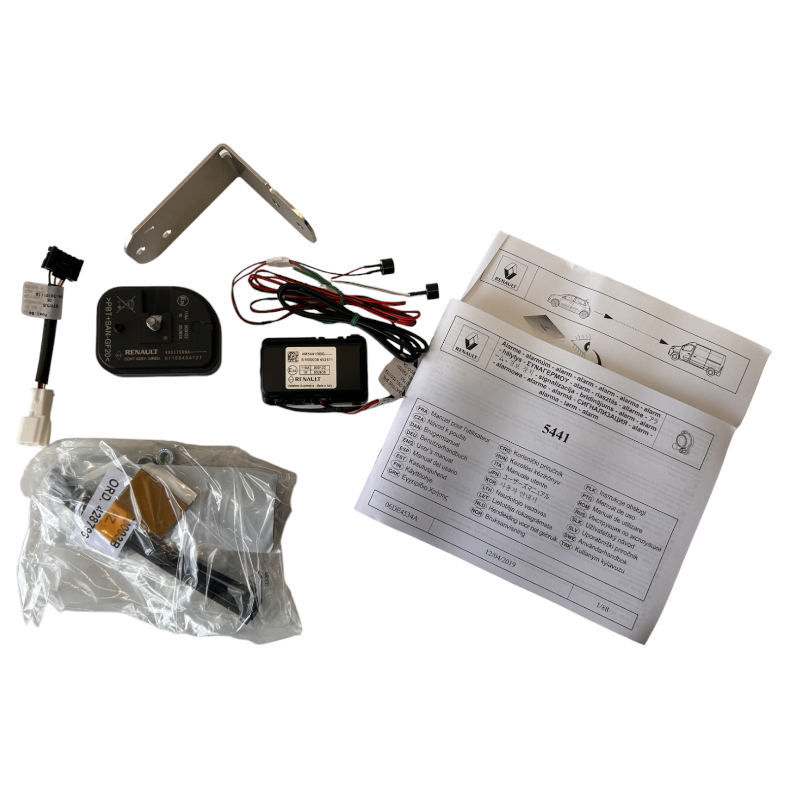 Genuine Renault Arkana (XM3) Anti-theft alarm kit 8201736712