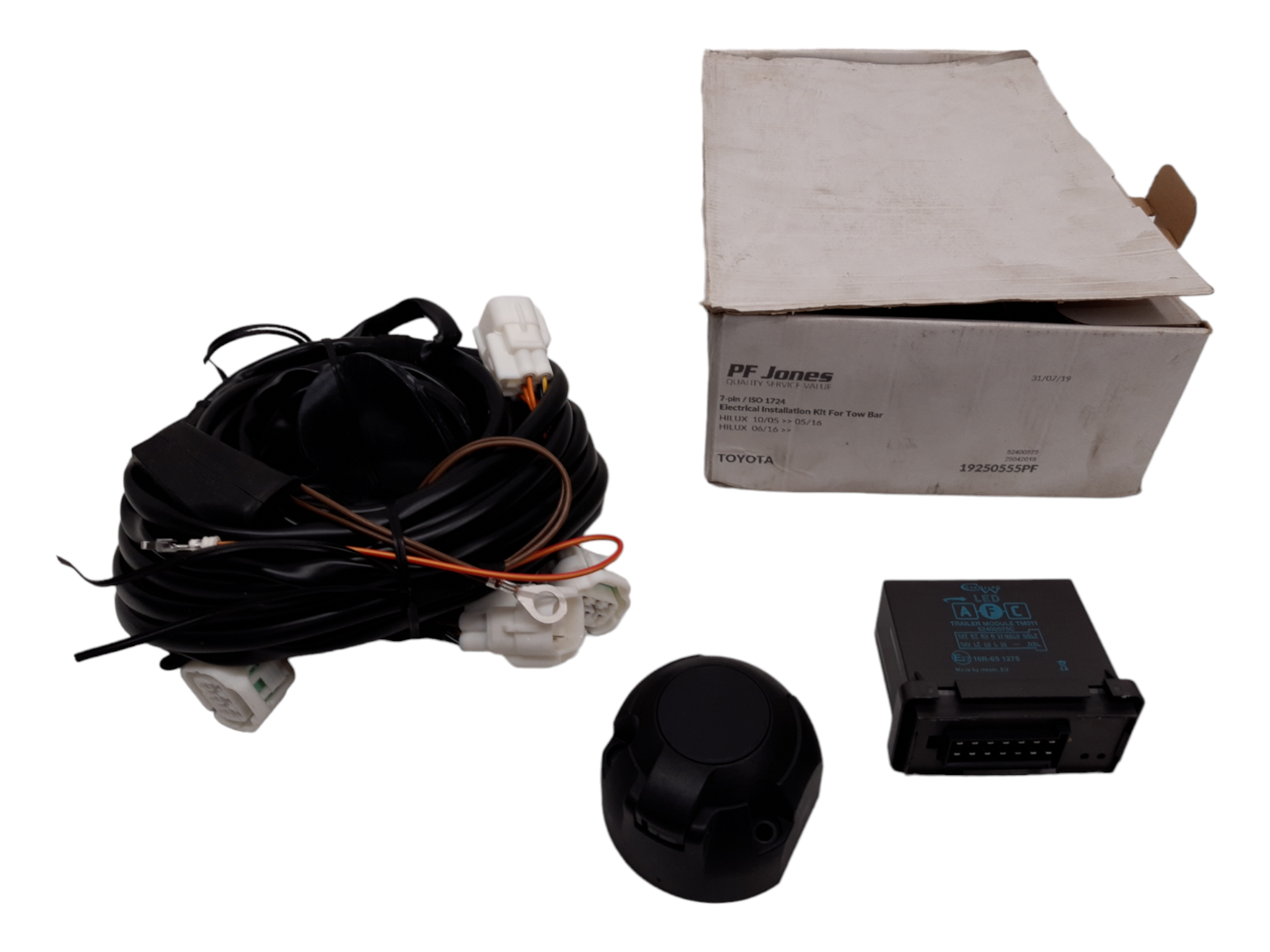 7-Pin Electric Installation tow bar kit fits Toyota Hi-Lux 19250555PF