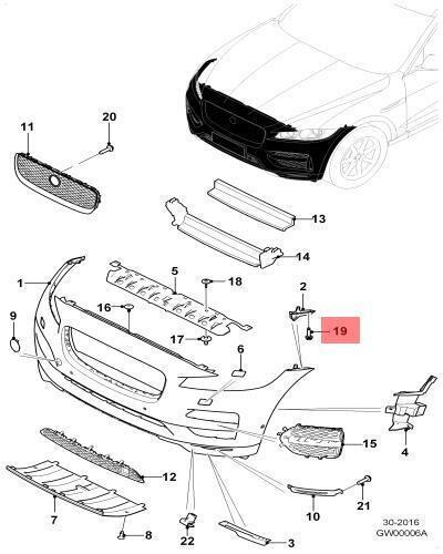 Jaguar | Upper Bracket Bolt And Washer | T2H3683 | GFN Parts