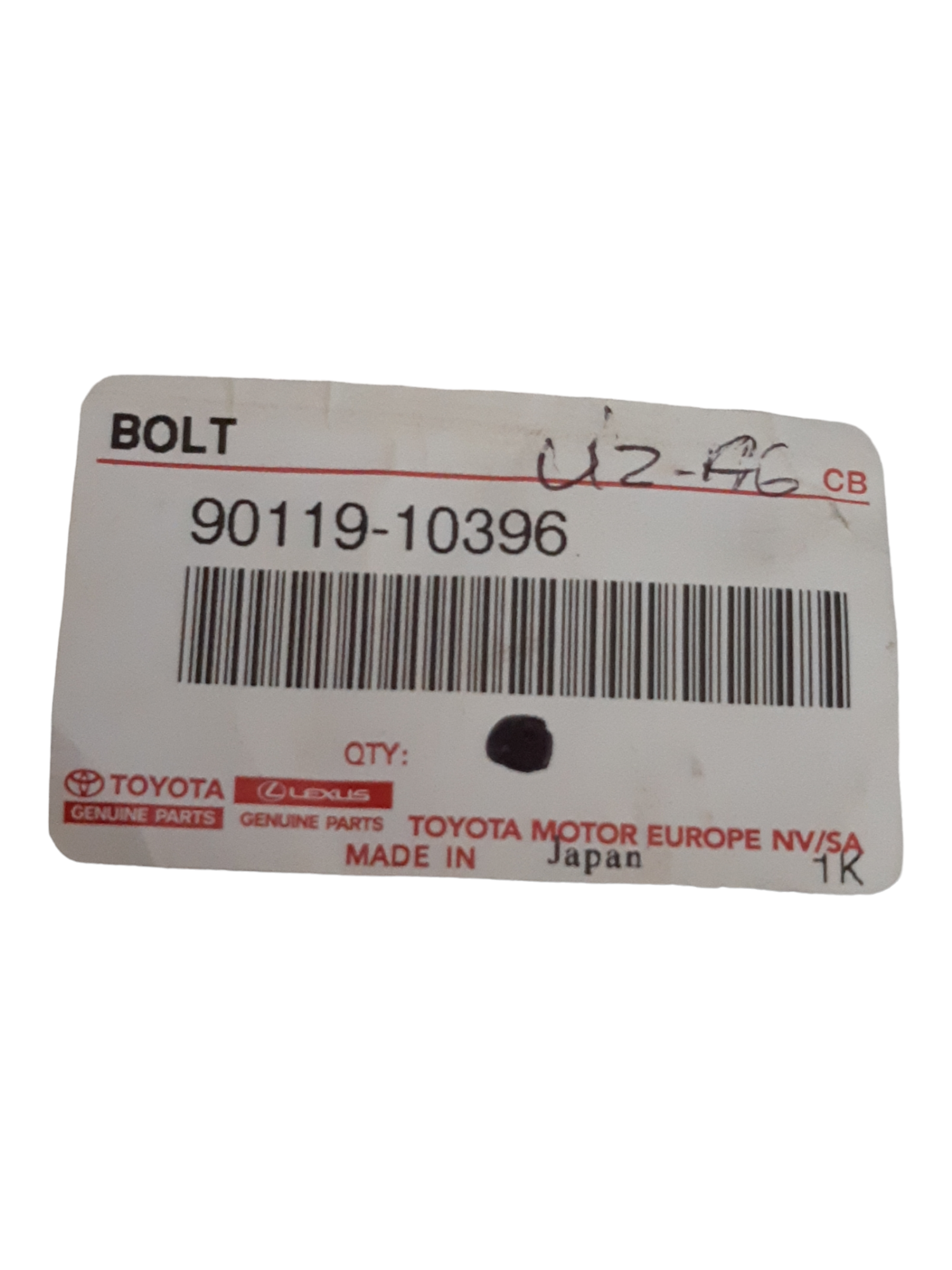 Genuine Toyota Rear axle bolt 9011910396