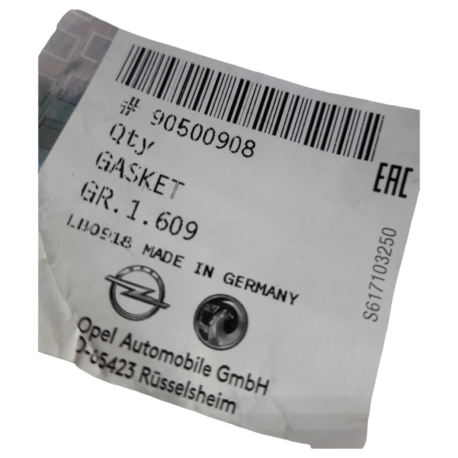 Vauxhall | Suction Tube Gasket | 90500908 | GFN Parts