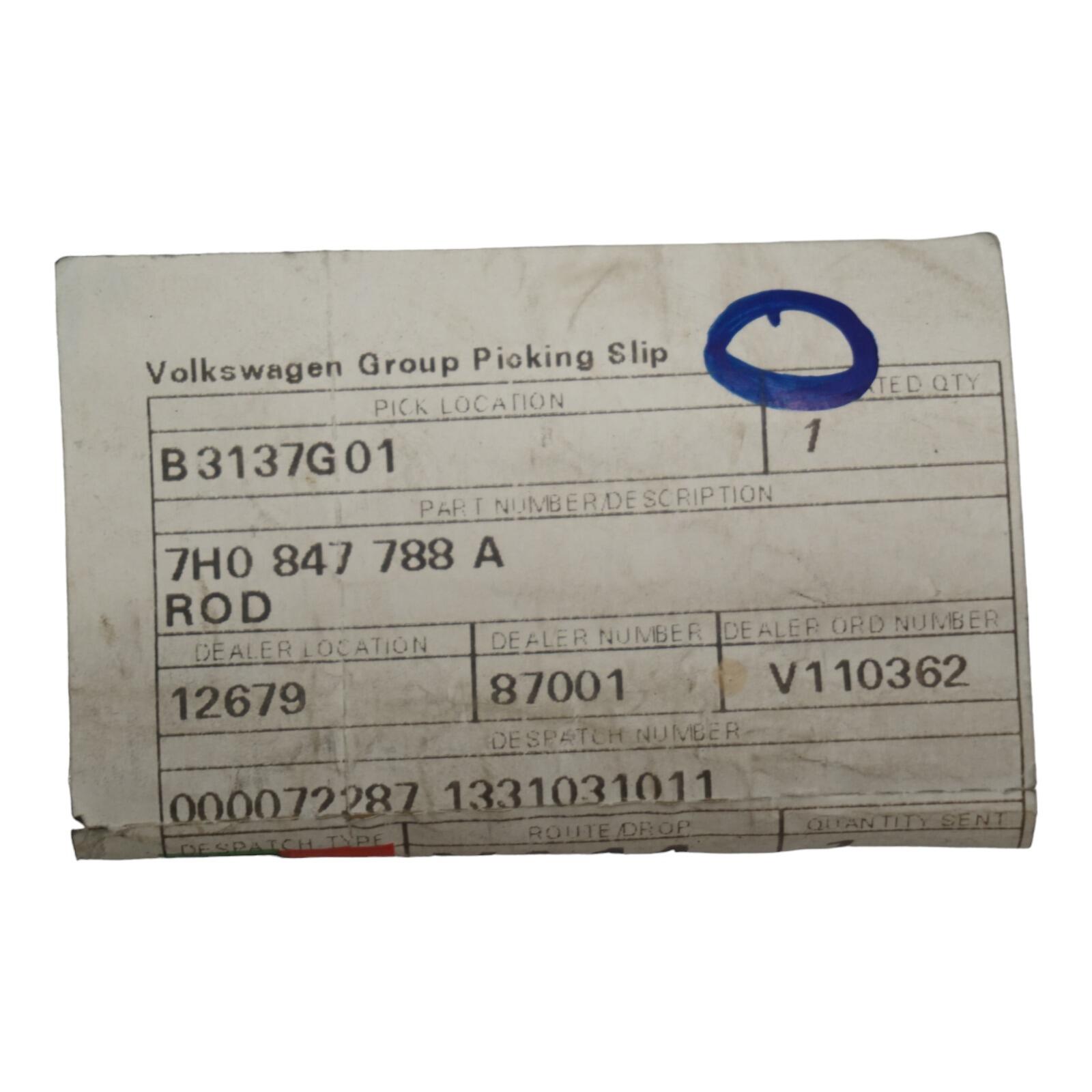 Genuine Volkswagen Transporter T5 Side door rod 7H0847788A