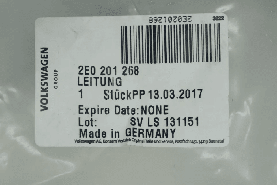 Volkswagen Crafter | Metering Line / Pipe | 2E0201268 | GFN Parts