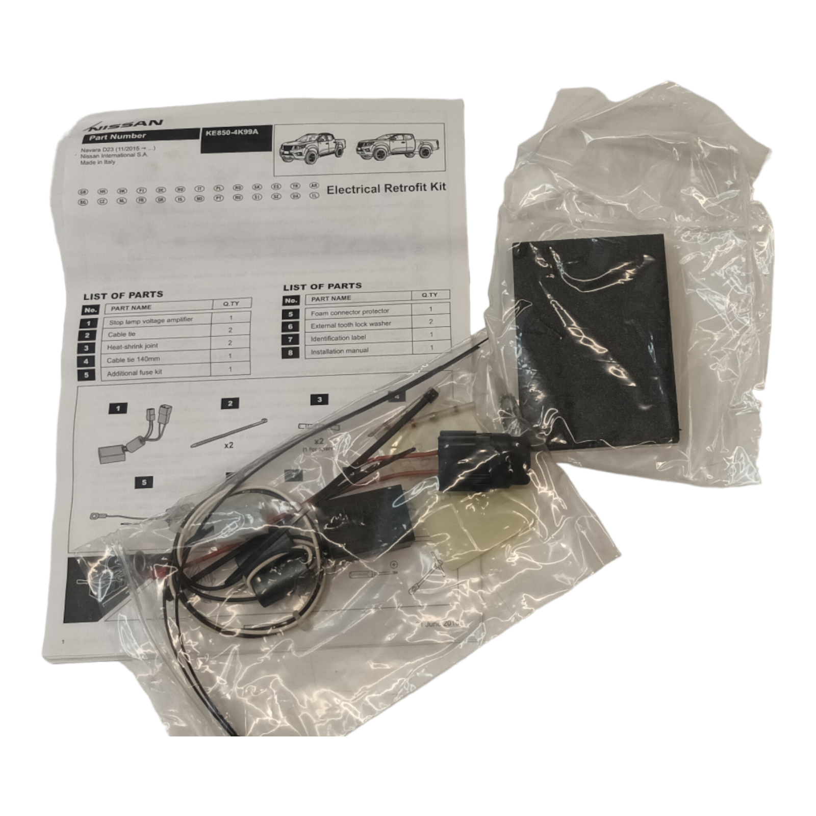 Nissan Navara D23M | Electrical Retrofit Kit | KE8504K99A | GFN Parts