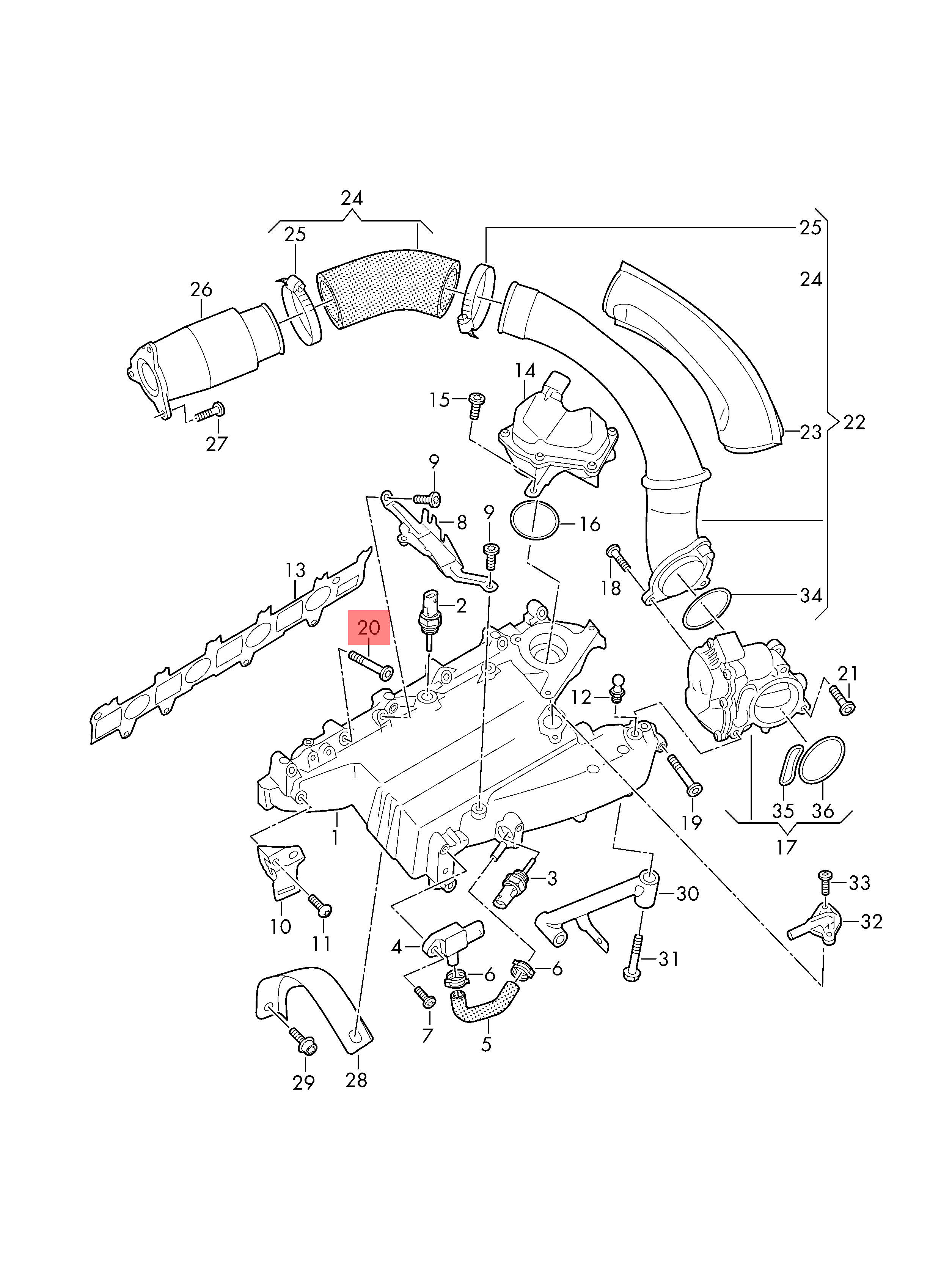 Volkswagen | Flat Head Multi Point Socket Bolt | N91254401 |For Audi ...
