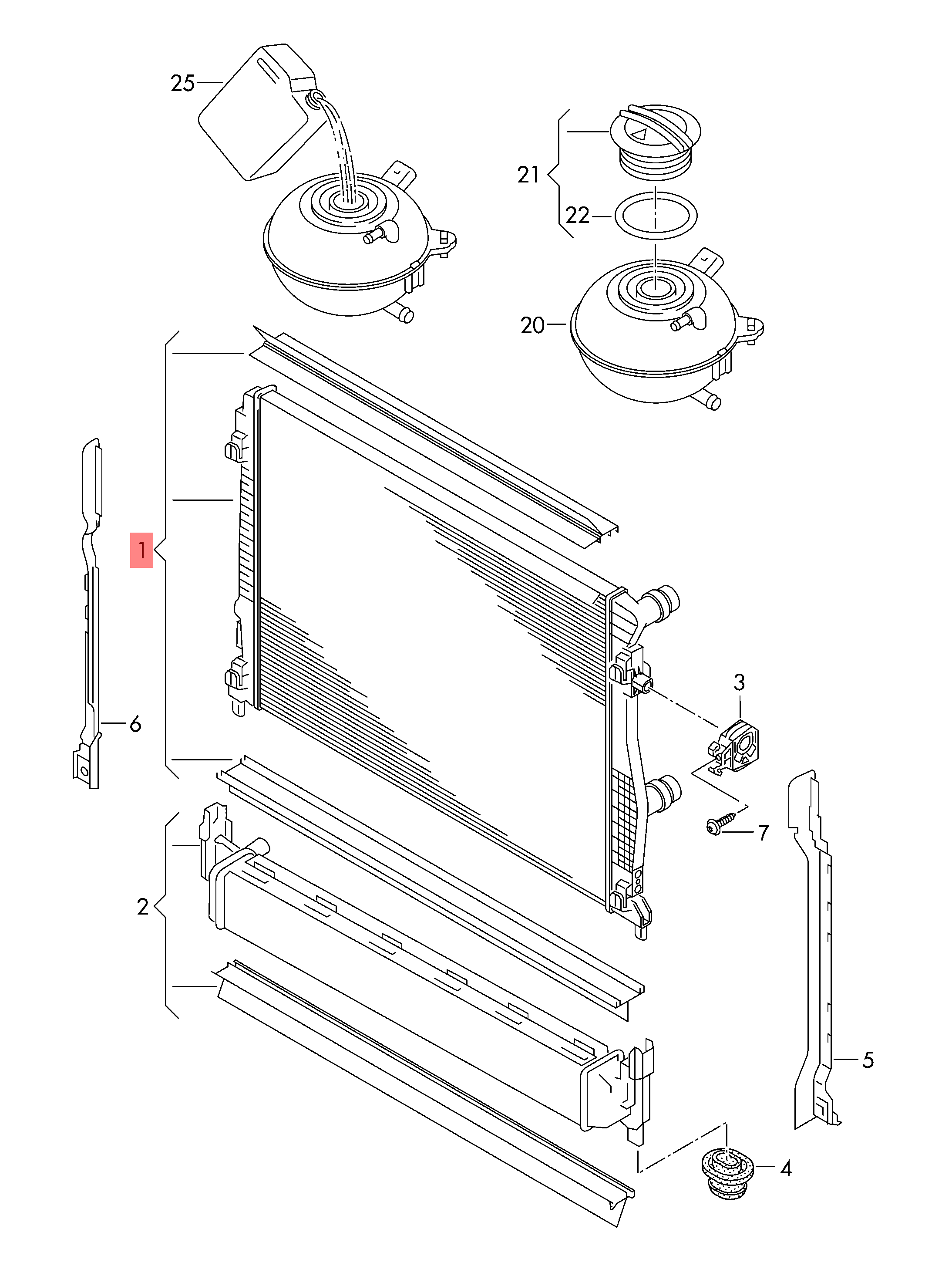 Volkswagen | Radiator Assembly | 5Q0121251EC | GFN Parts