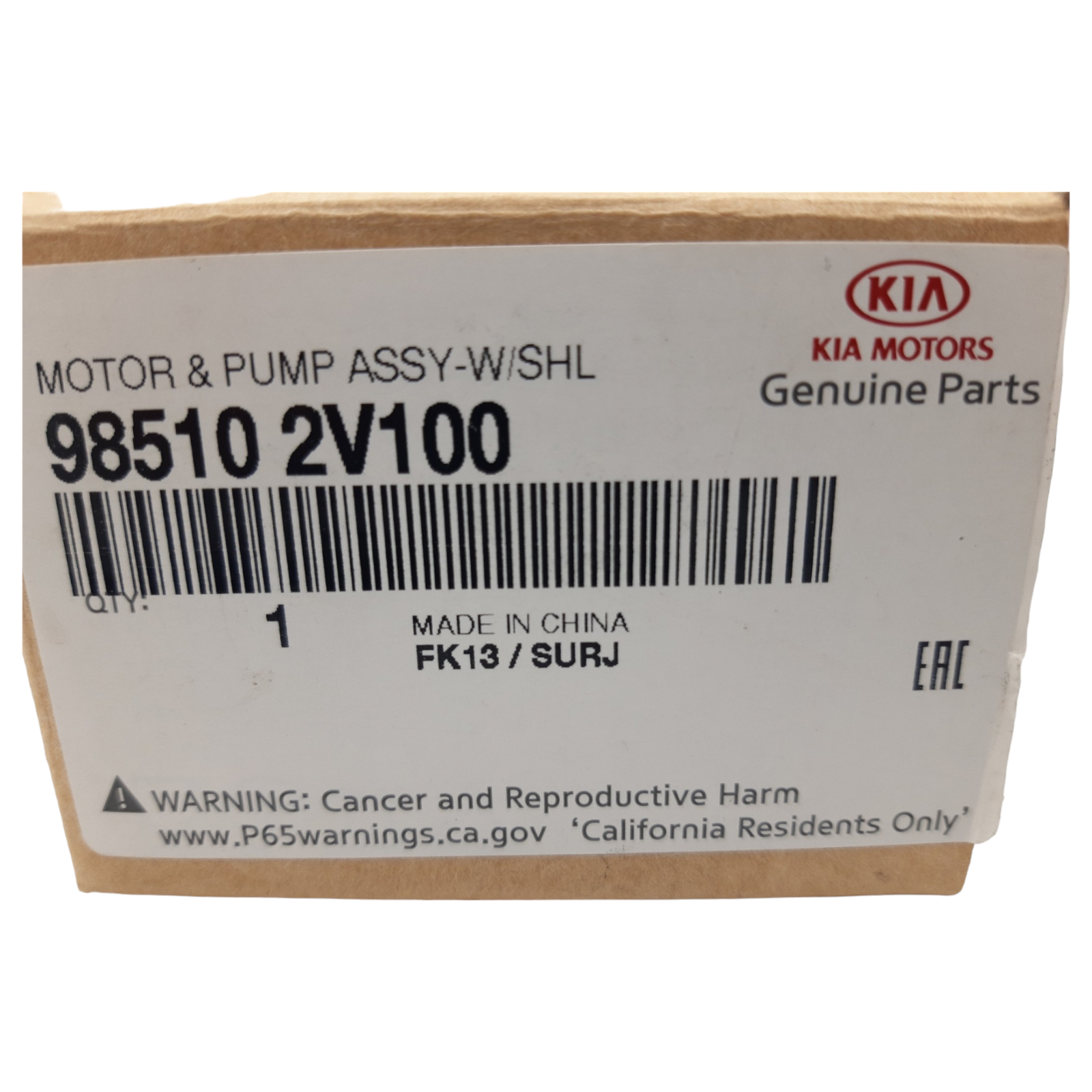 Genuine KIA Picanto Sportage Sedona Ceed Soul Windscreen washer pump ...