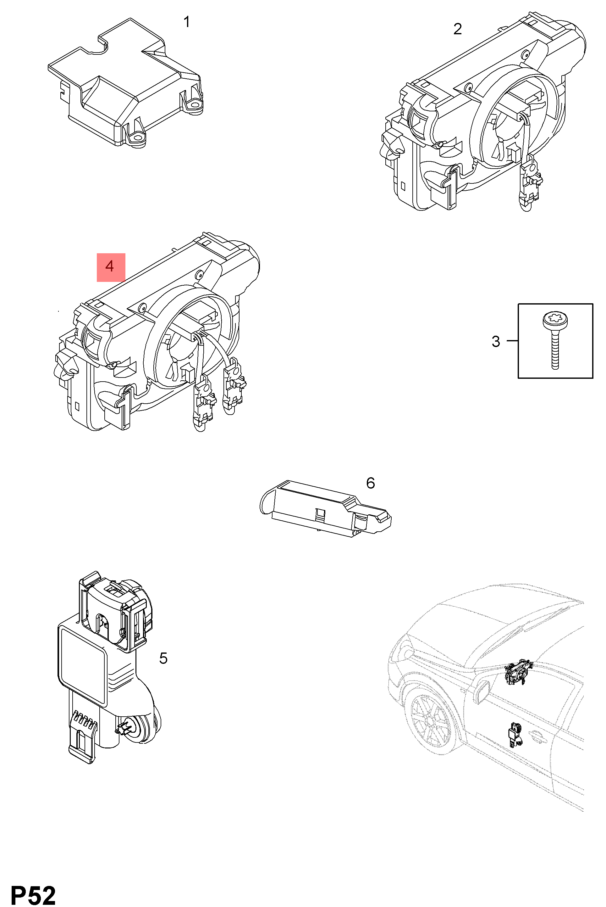 Vauxhall Astra H | Electronic Steering Column Module Assembly ...