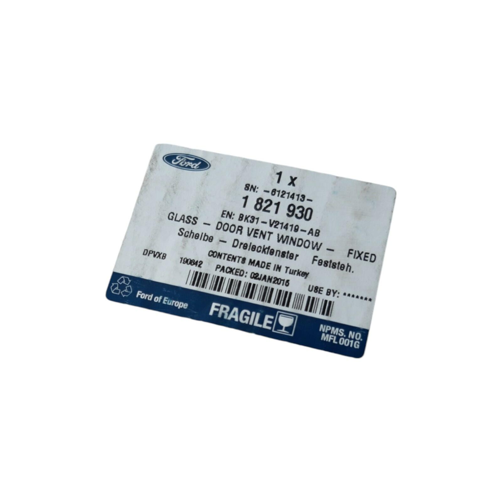 Ford Transit TTG | LH Door Fixed Window Glass | 1821930 | GFN Parts